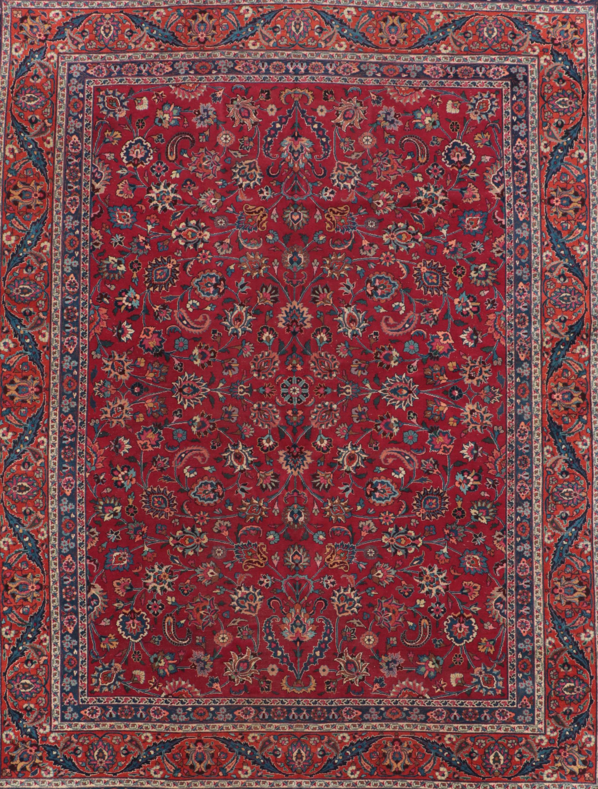 10'2 x 13'2 Hand-Knotted Persian Qazvin Room Sized Rug | Everything But ...