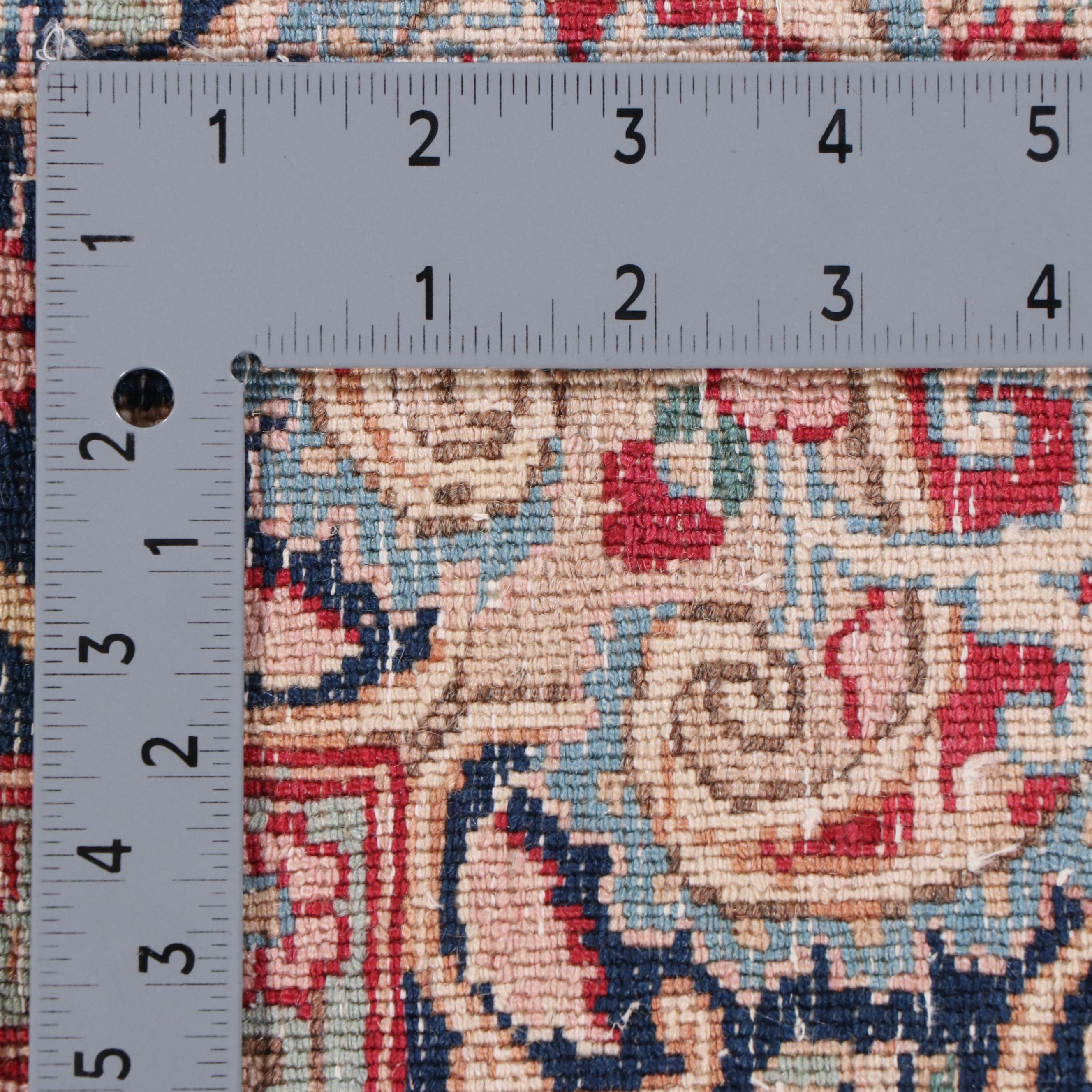 4'3 x 5'11 Hand-Knotted Persian Kashan Area Rug | EBTH