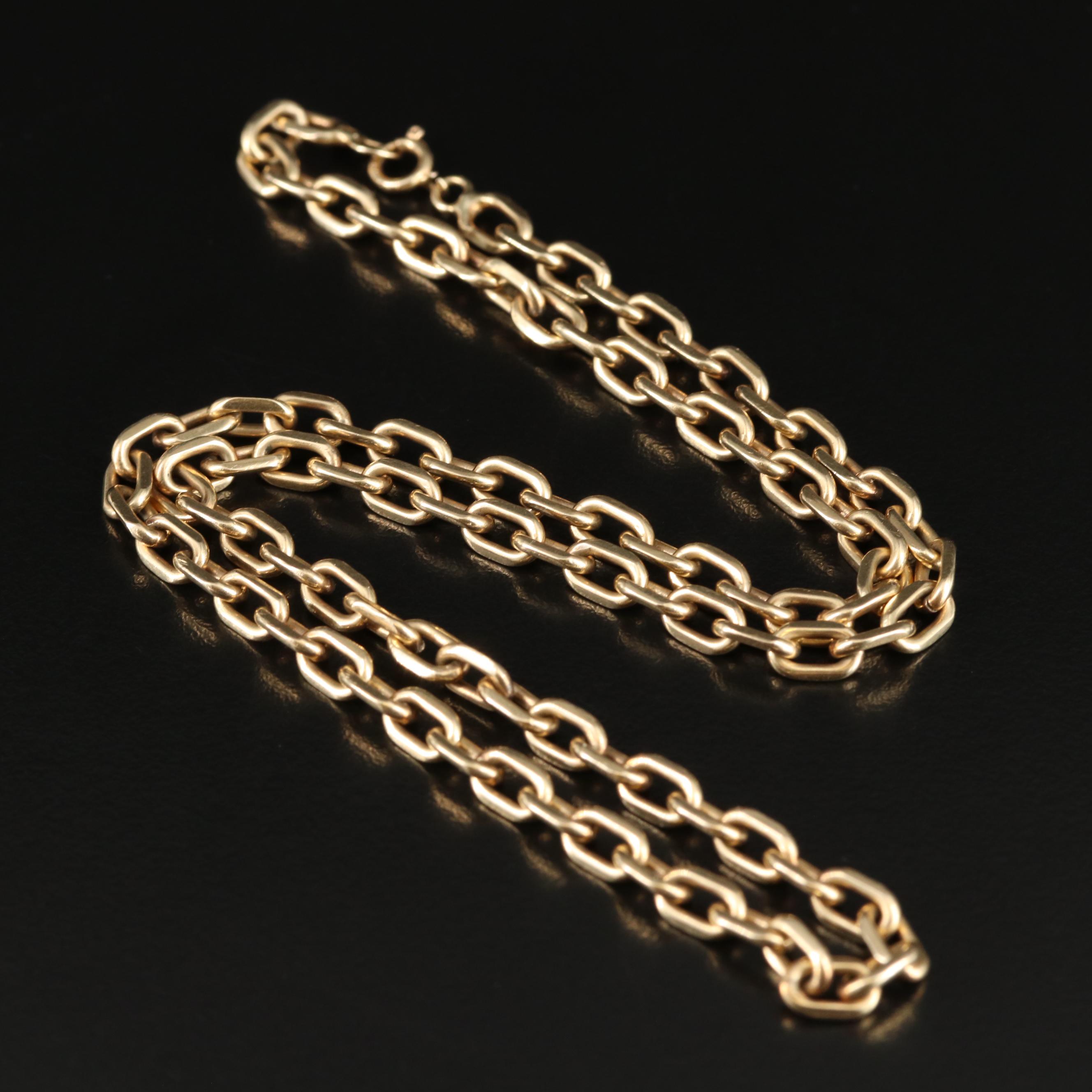 14K Cable Chain Necklace | EBTH