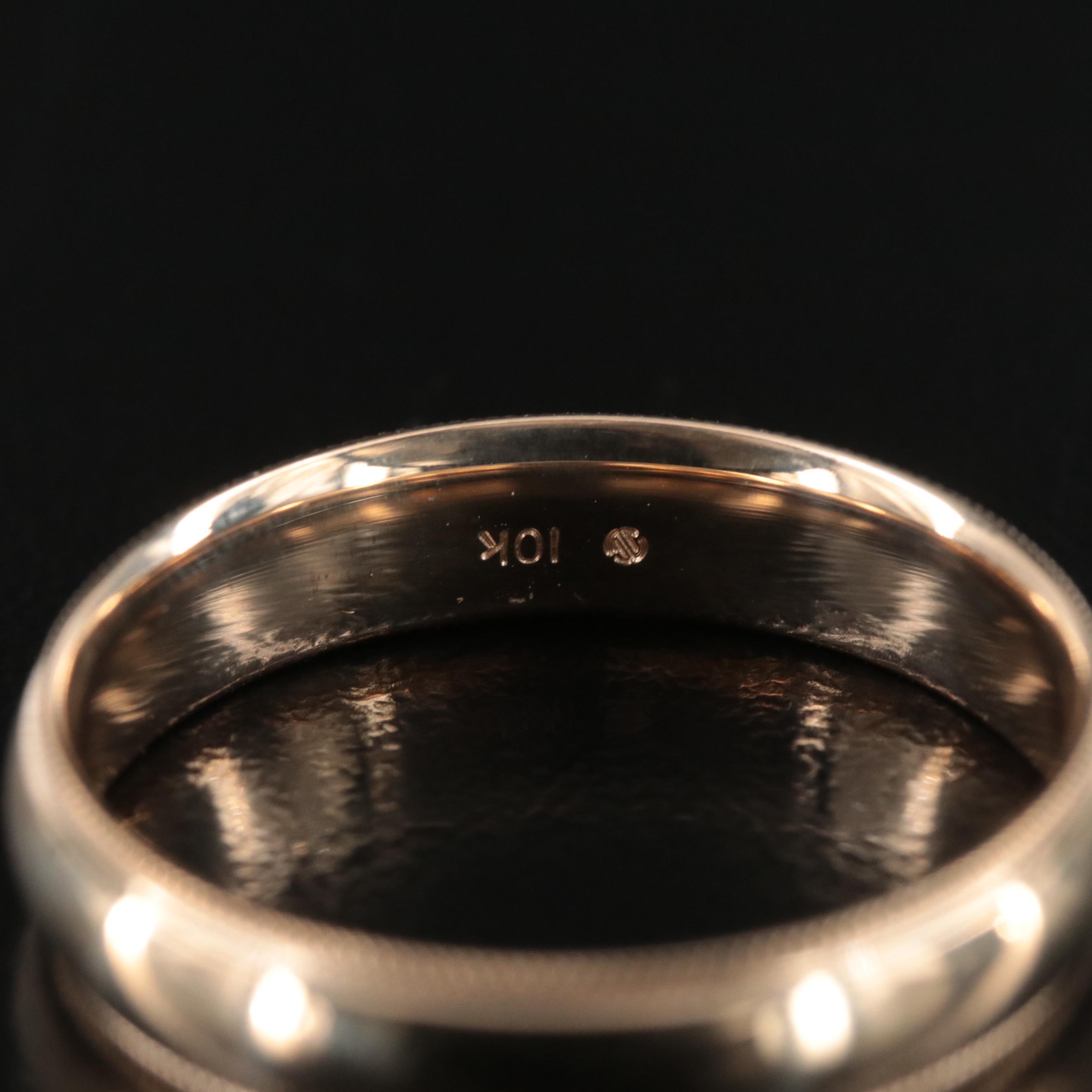 10K Band with Milgrain Edge | EBTH