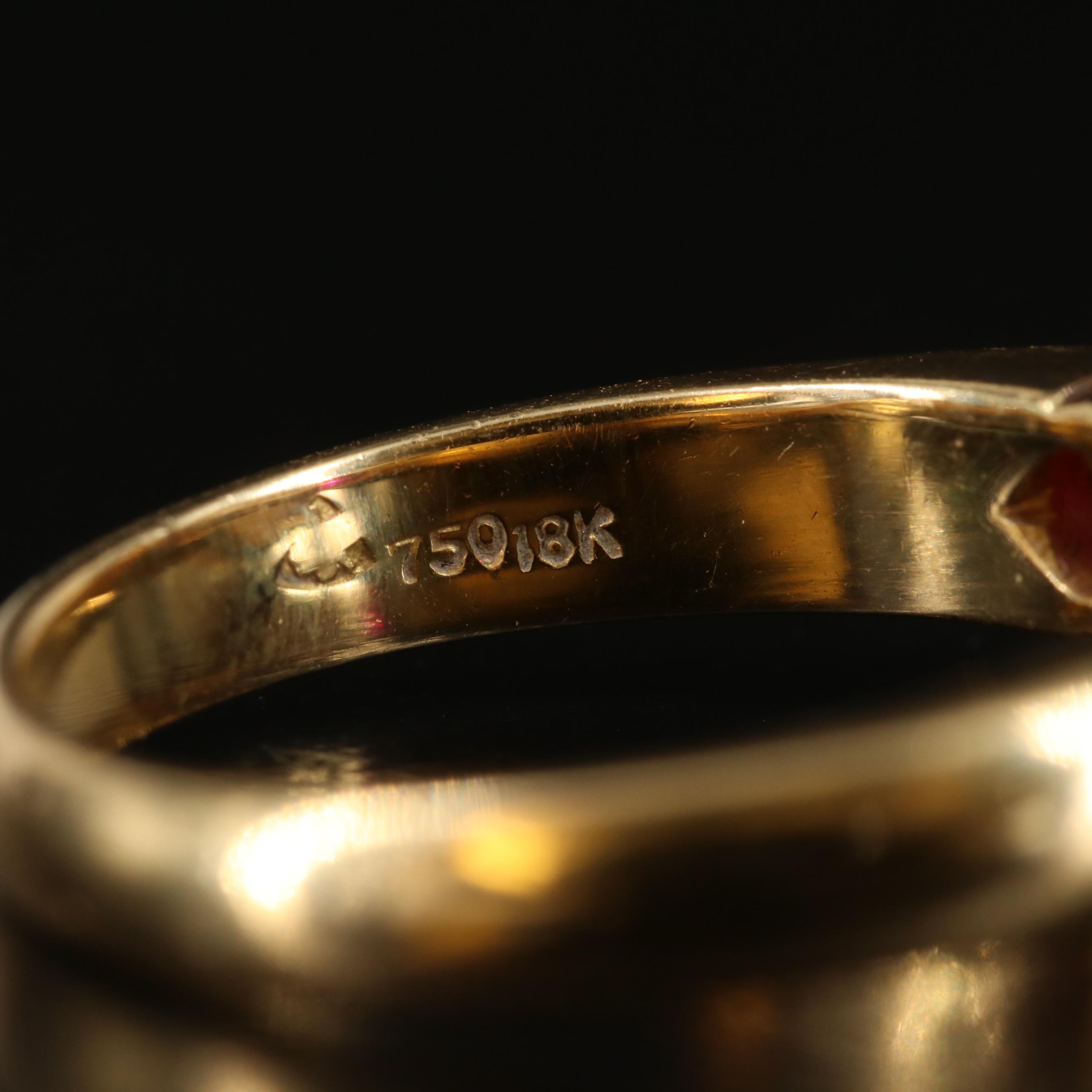 18K Pearl and Ruby Ring | EBTH