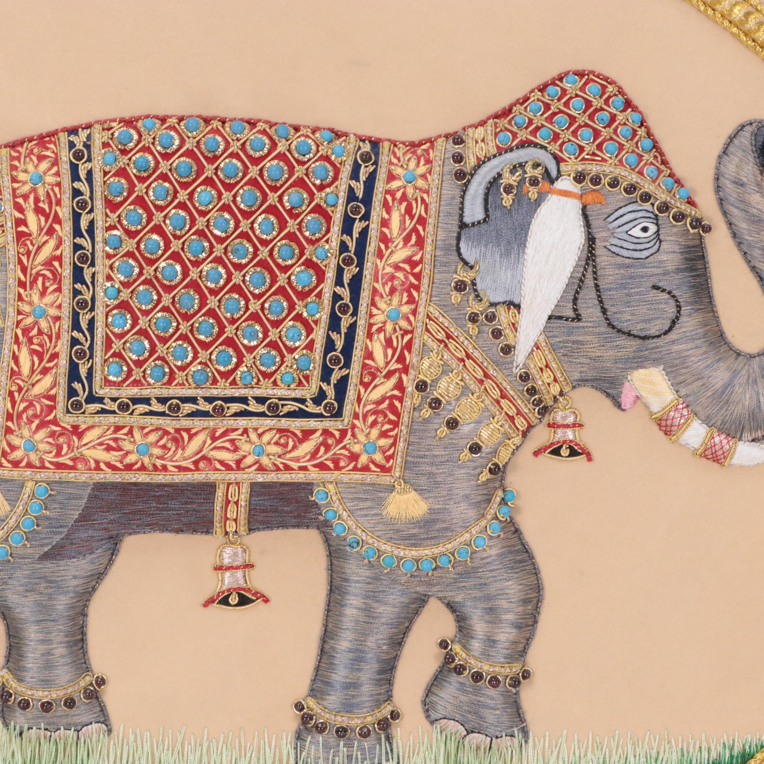 Burmese Kalaga Style Embroidered Appliqué Panel | EBTH