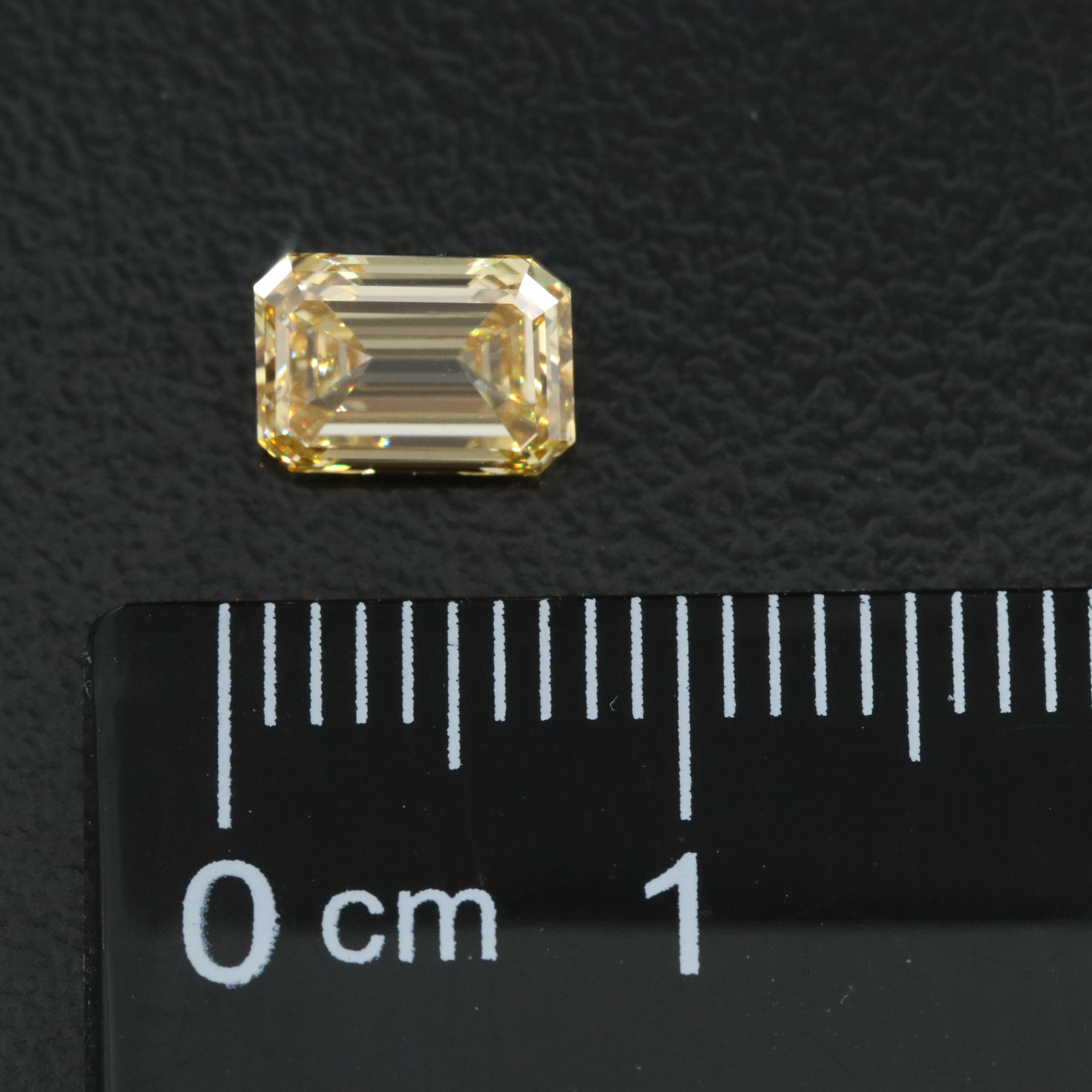 Loose 1.04 CT Lab Grown Fancy Intense Yellow Diamond | EBTH