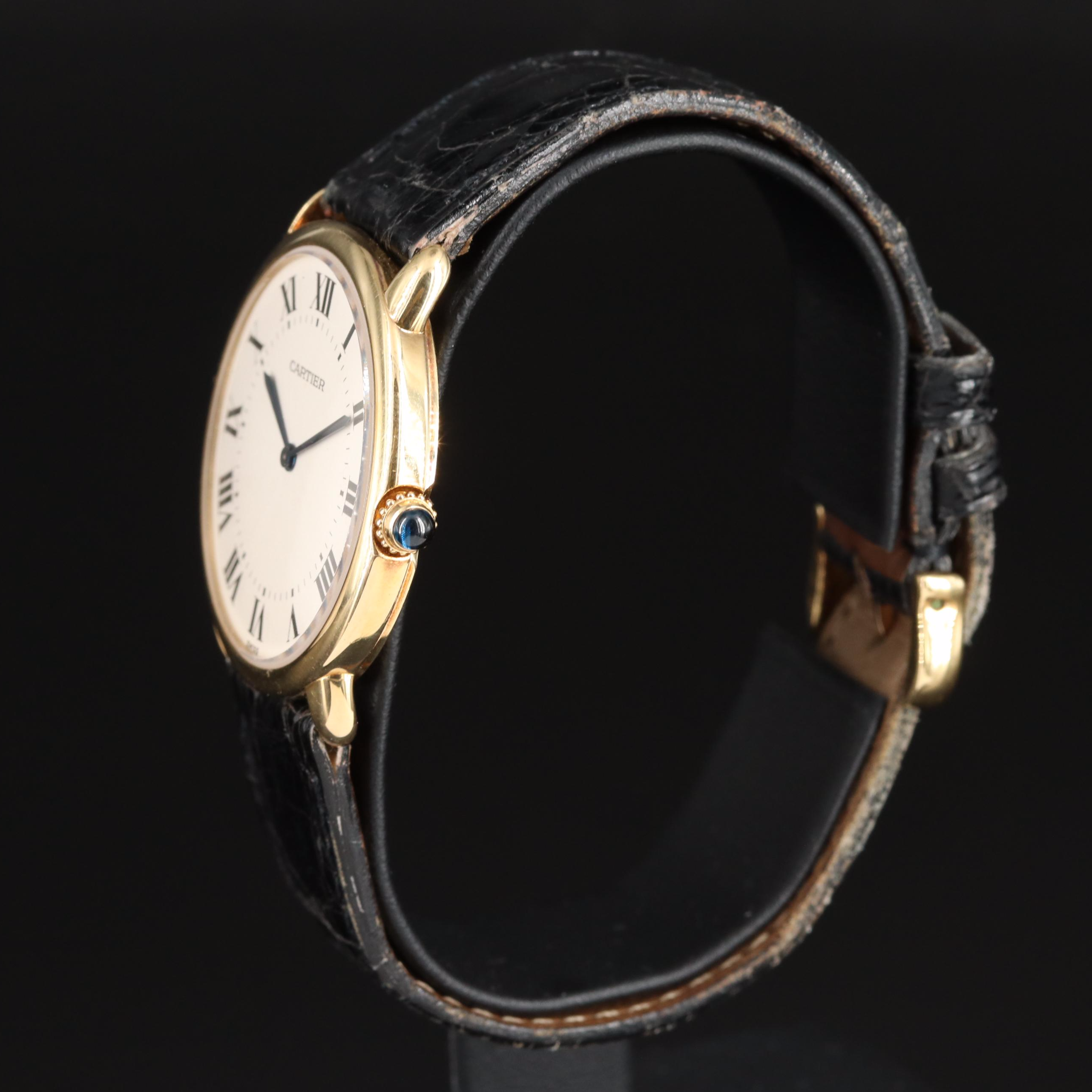 Cartier Ronda Louis Cartier 18k Gold Wristwatch | Everything But The House