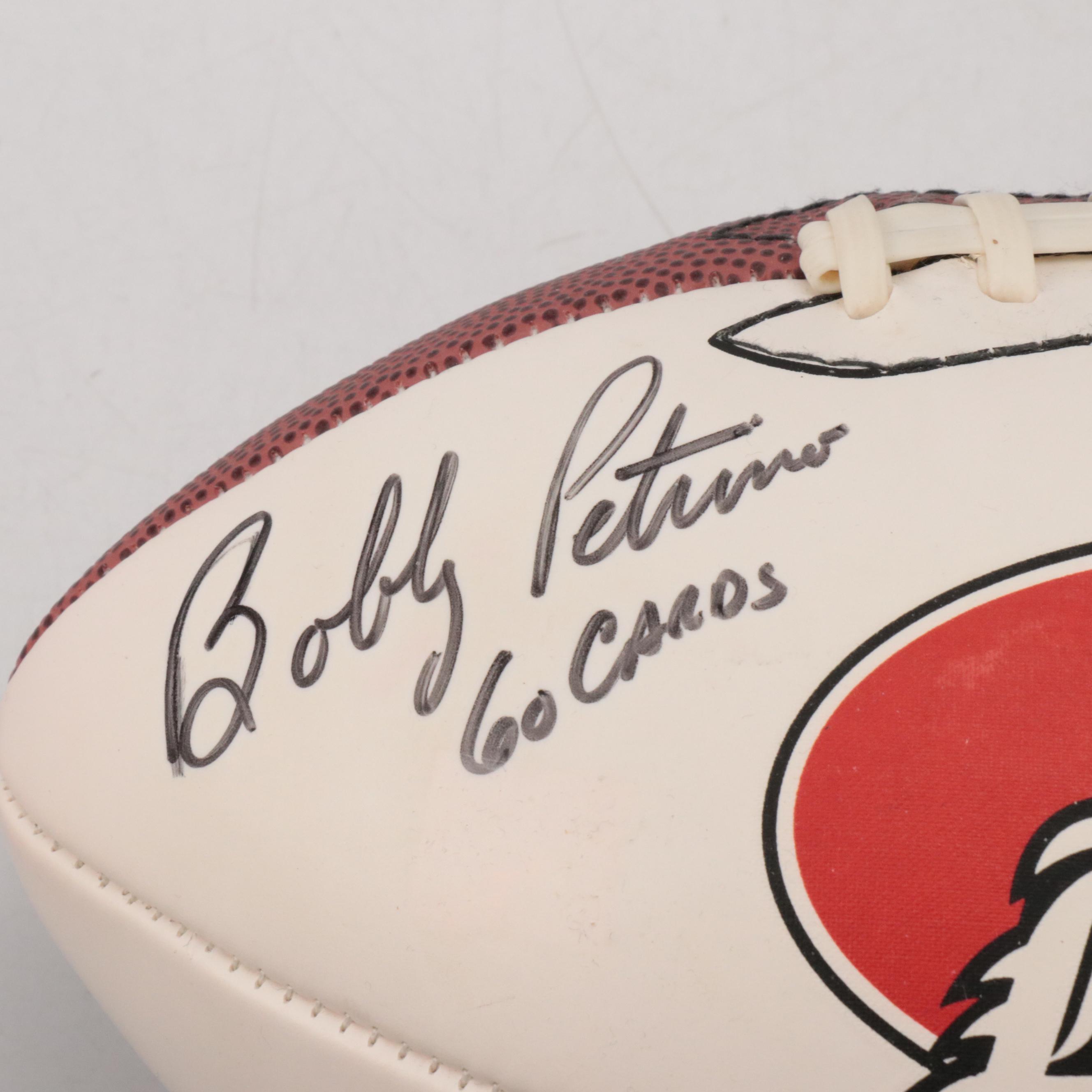 Bobby Petrino, Joker Phillips, and Rich Brooks Signed Footballs with ...