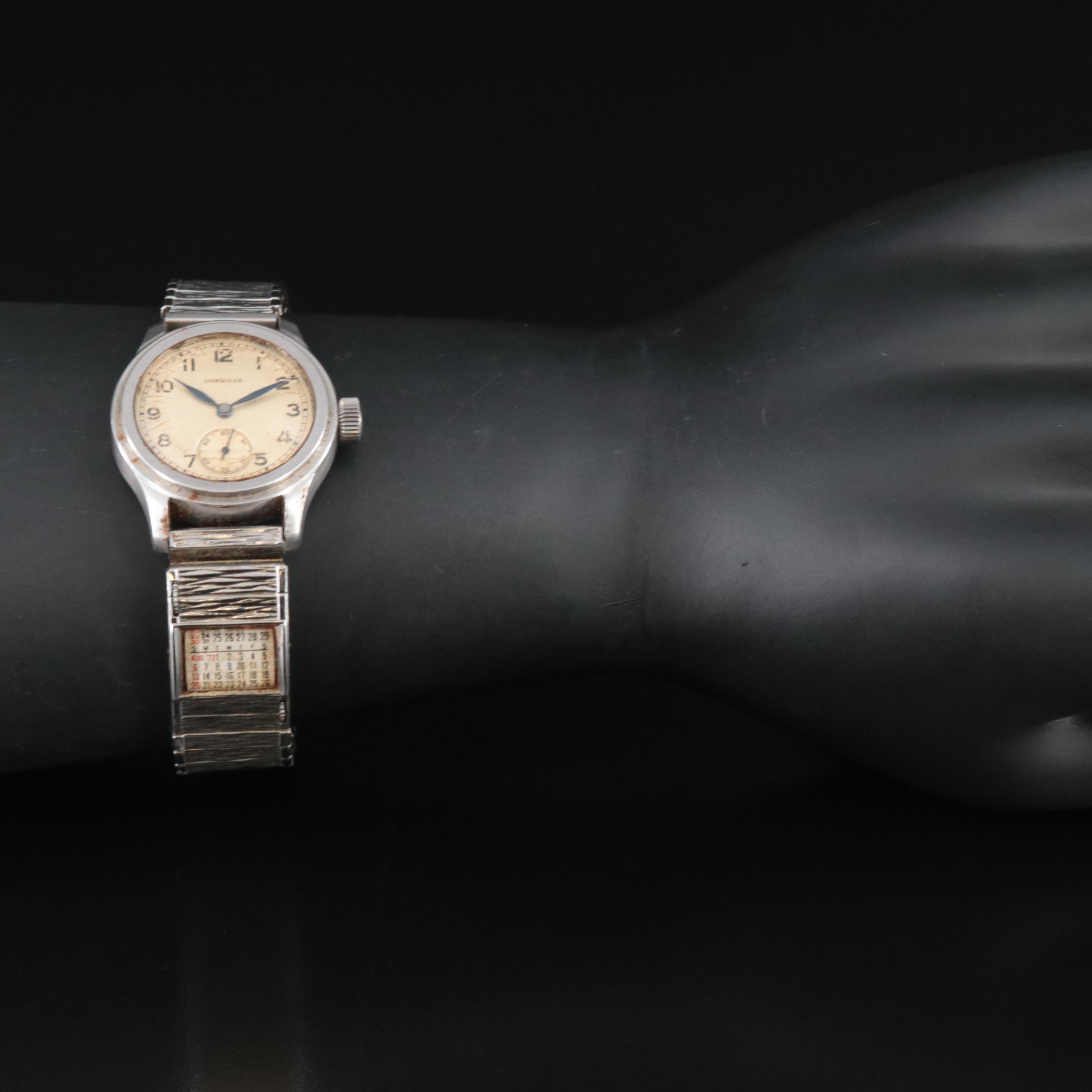 Vintage Longines Cal.10.68Z Tre-Tarche Stem Wind Wristwatch ...