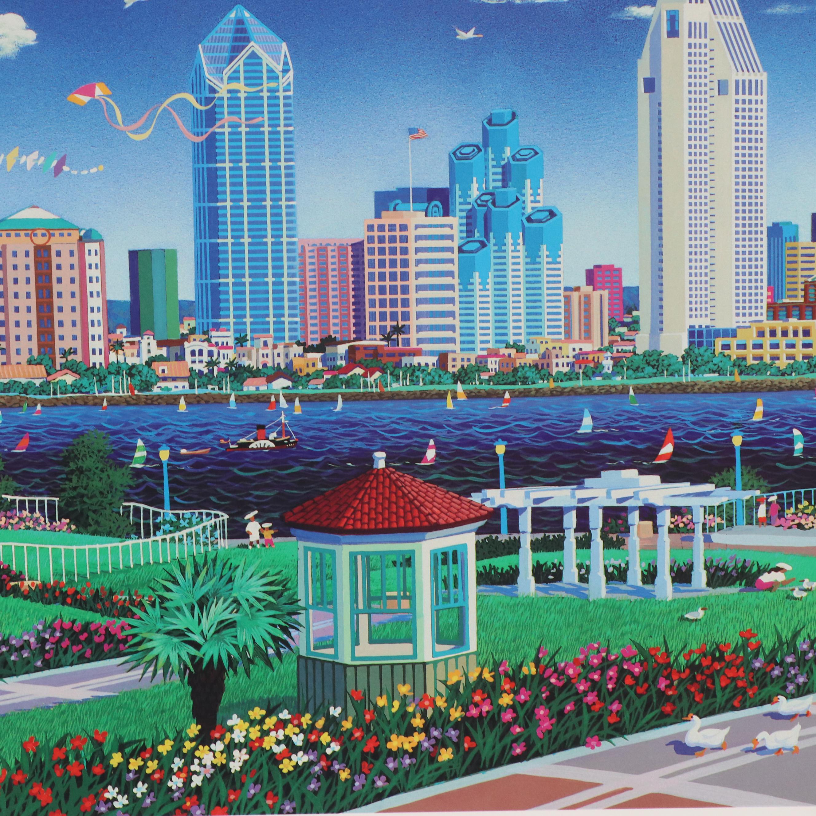 Alexander Chen Seriolithograph "San Diego Panorama" | EBTH