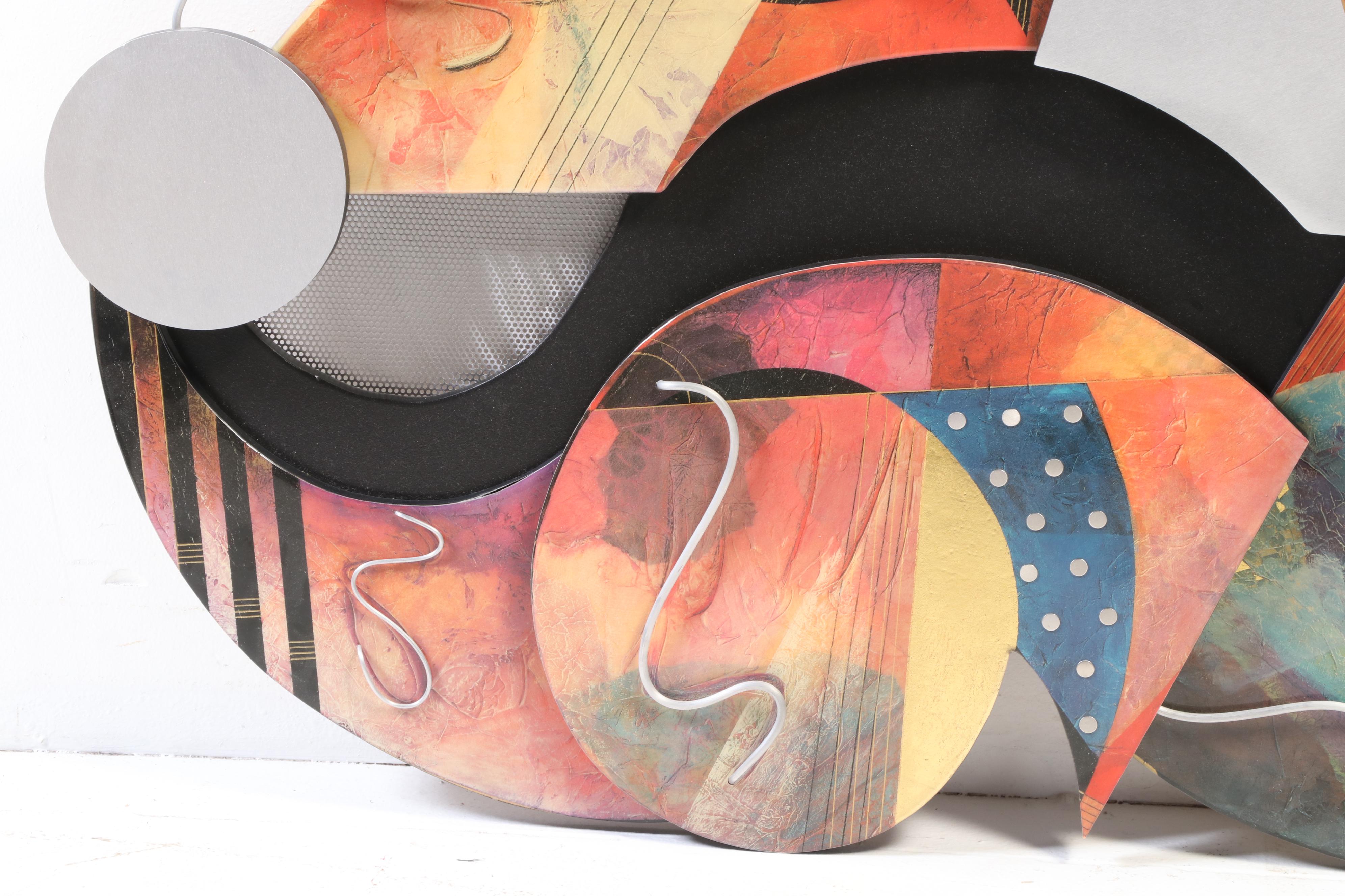 Eric Waugh Abstract Geometric Mixed Media Sculpture | EBTH