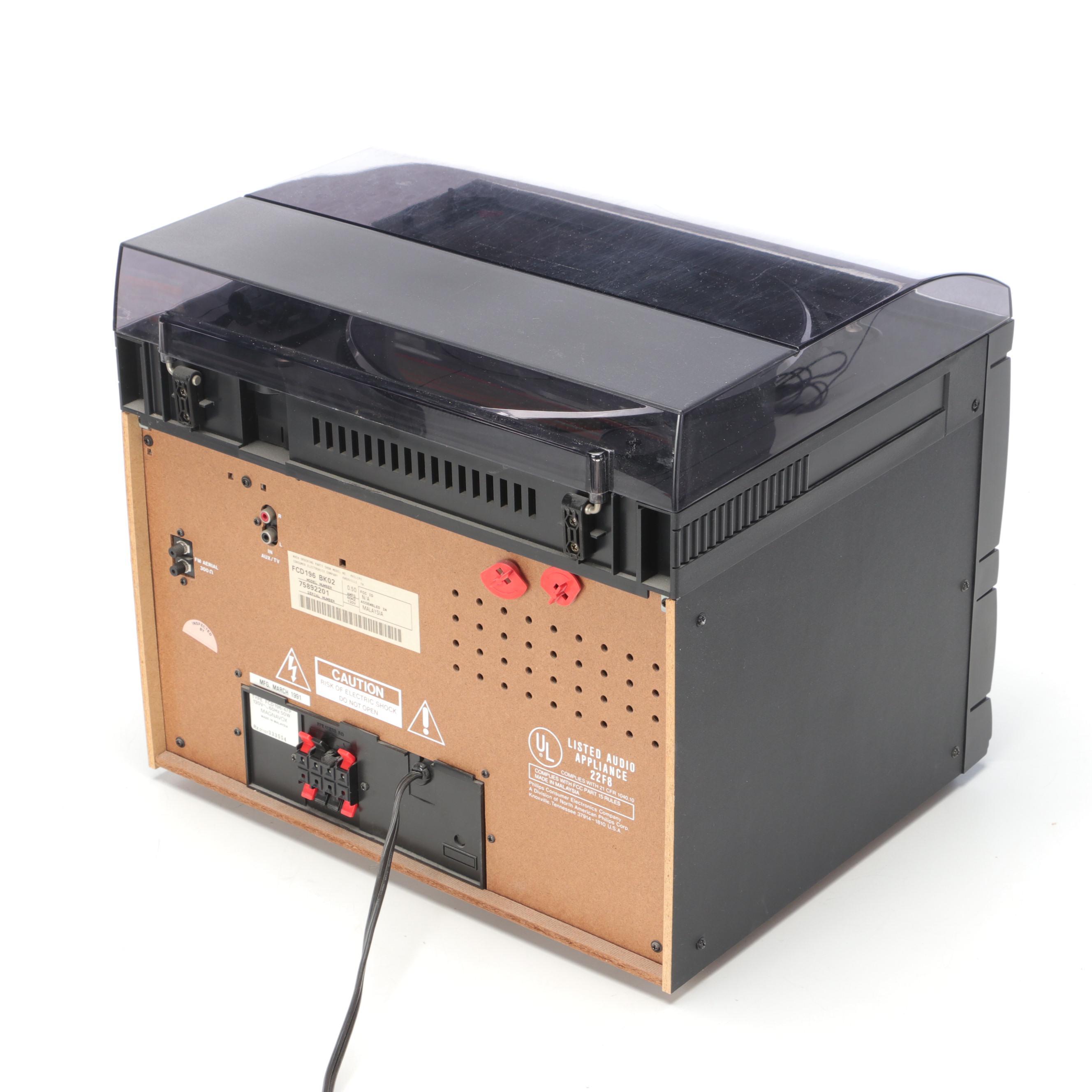 Magnavox 3 Piece Stereo System and Speakers | EBTH