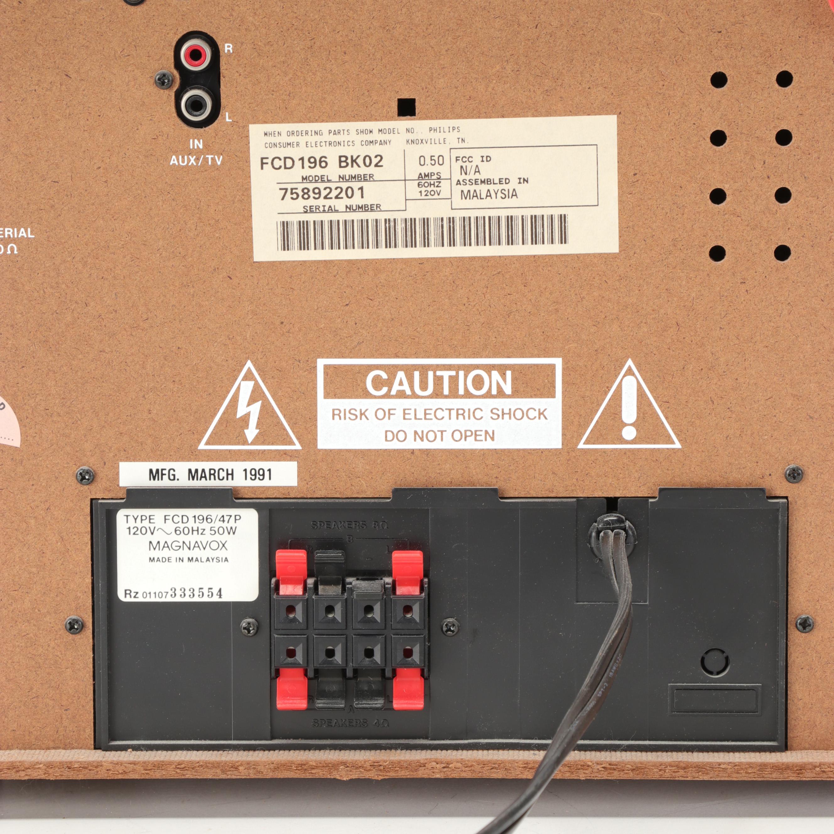 Magnavox 3 Piece Stereo System and Speakers | EBTH