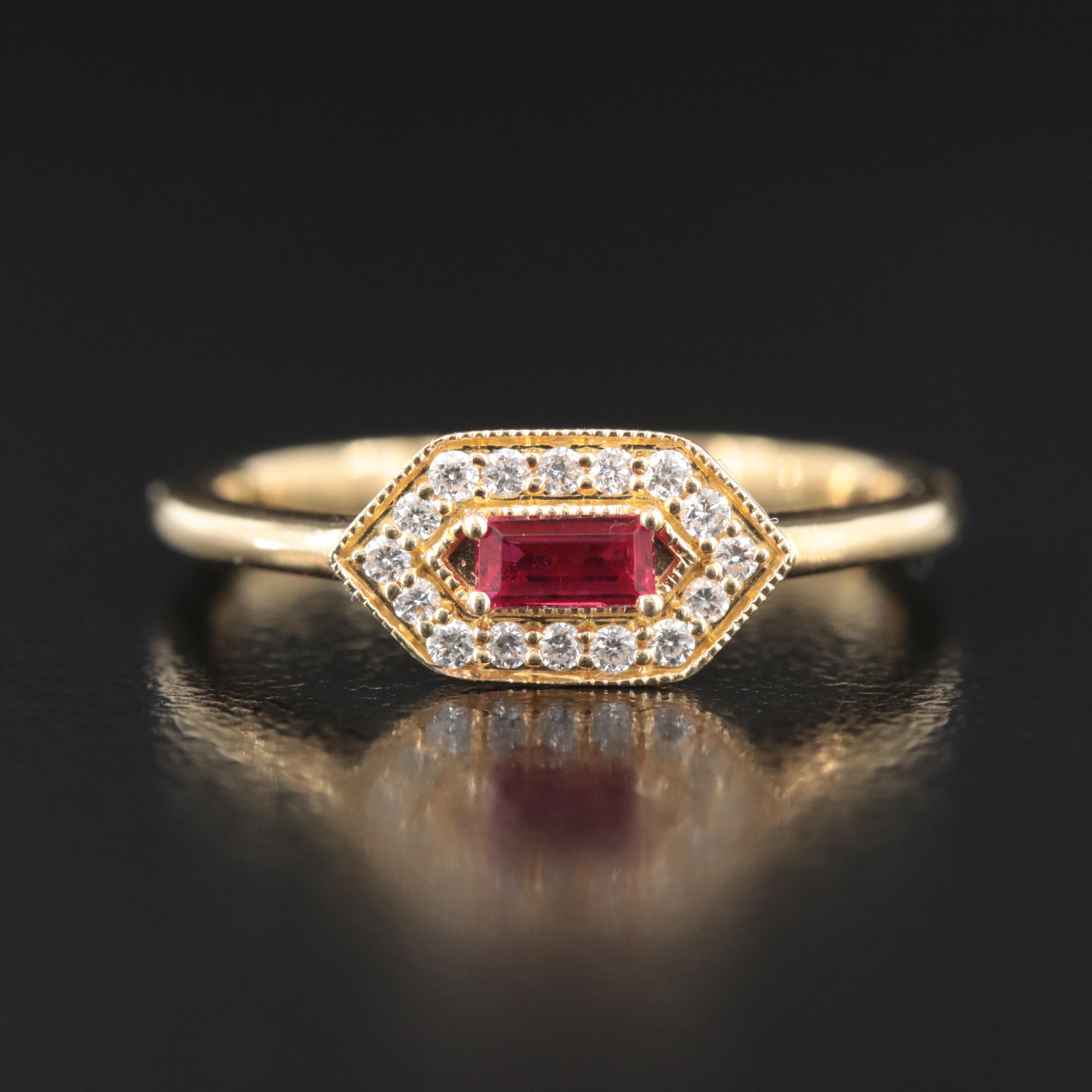 18K Ruby and Diamond Ring | EBTH