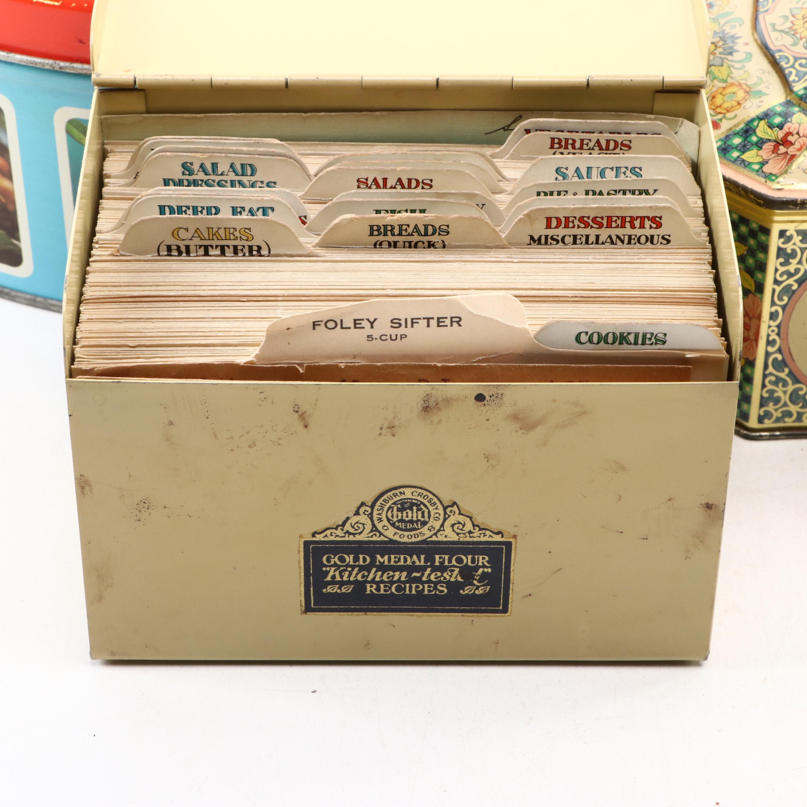 Gold Medal Flour Recipe Box, Cookbooks and Tins | EBTH