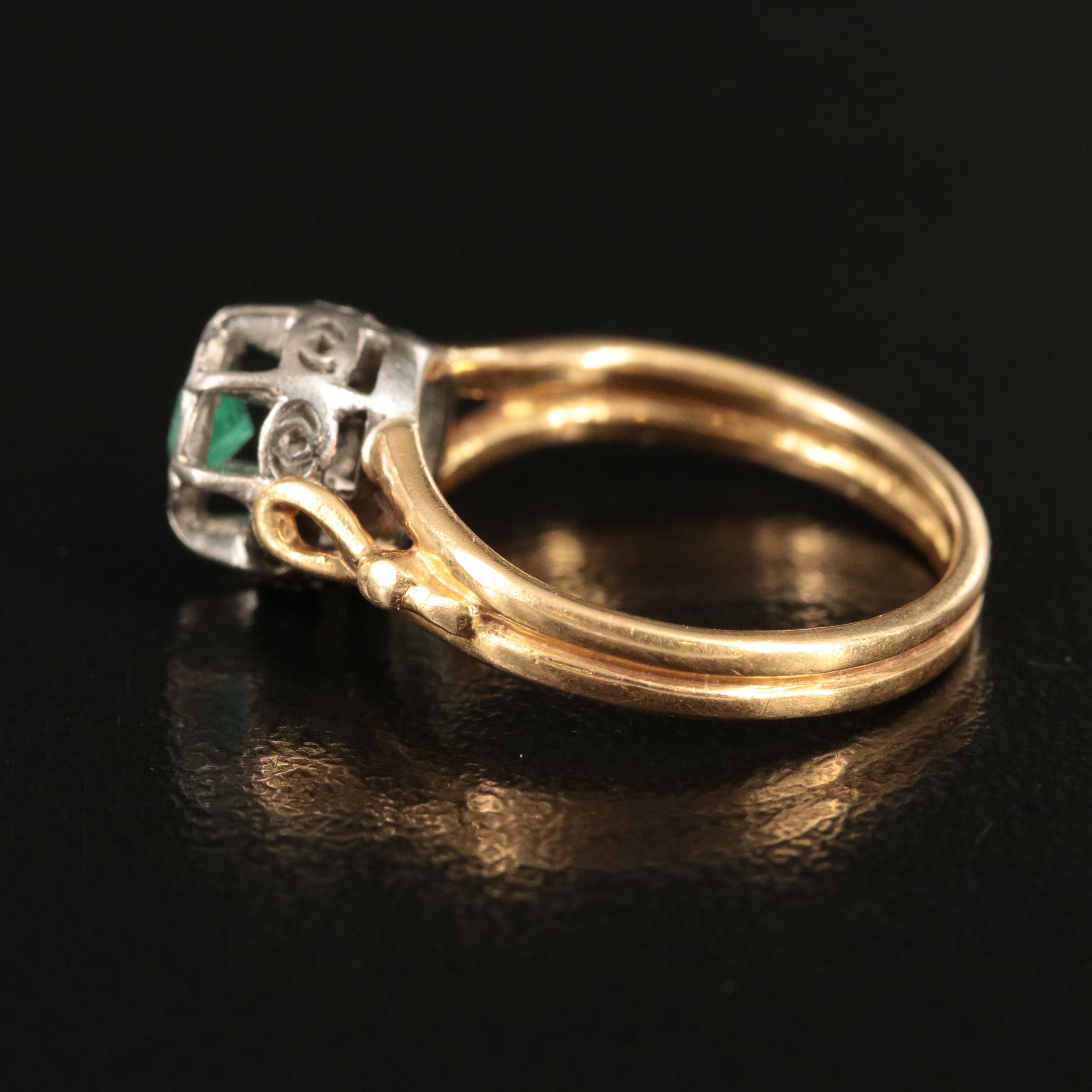 18K Emerald Ring | EBTH