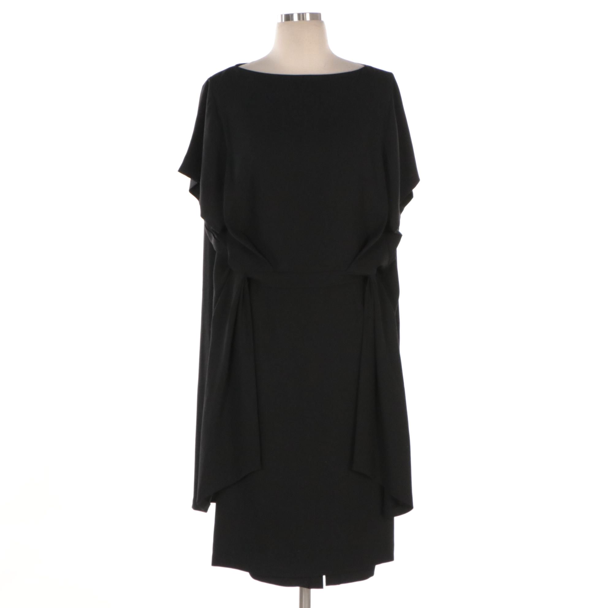 Maison Martin Margiela Draped Silhouette Shadow Dress in Black ...
