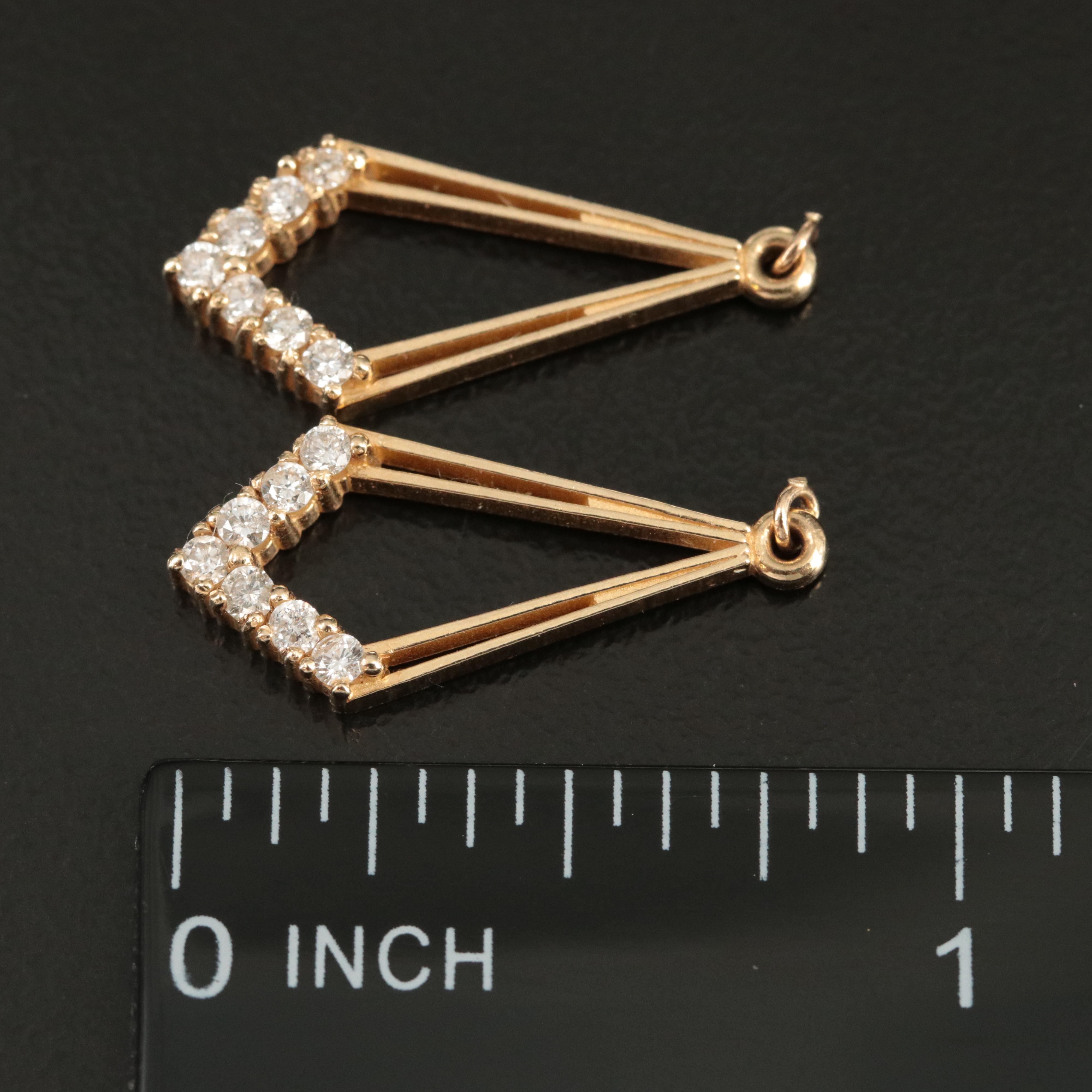 14K Diamond Earring Enhancers | EBTH
