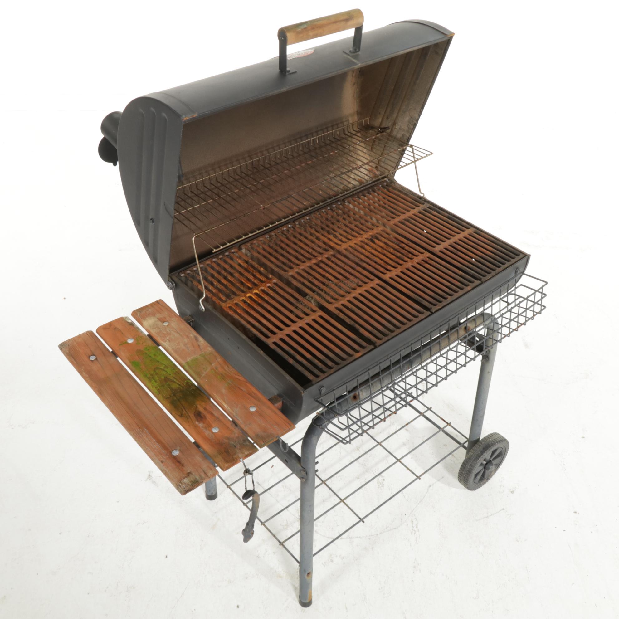 Char-Griller Deluxe Griller Black Barrel Charcoal Grill | EBTH