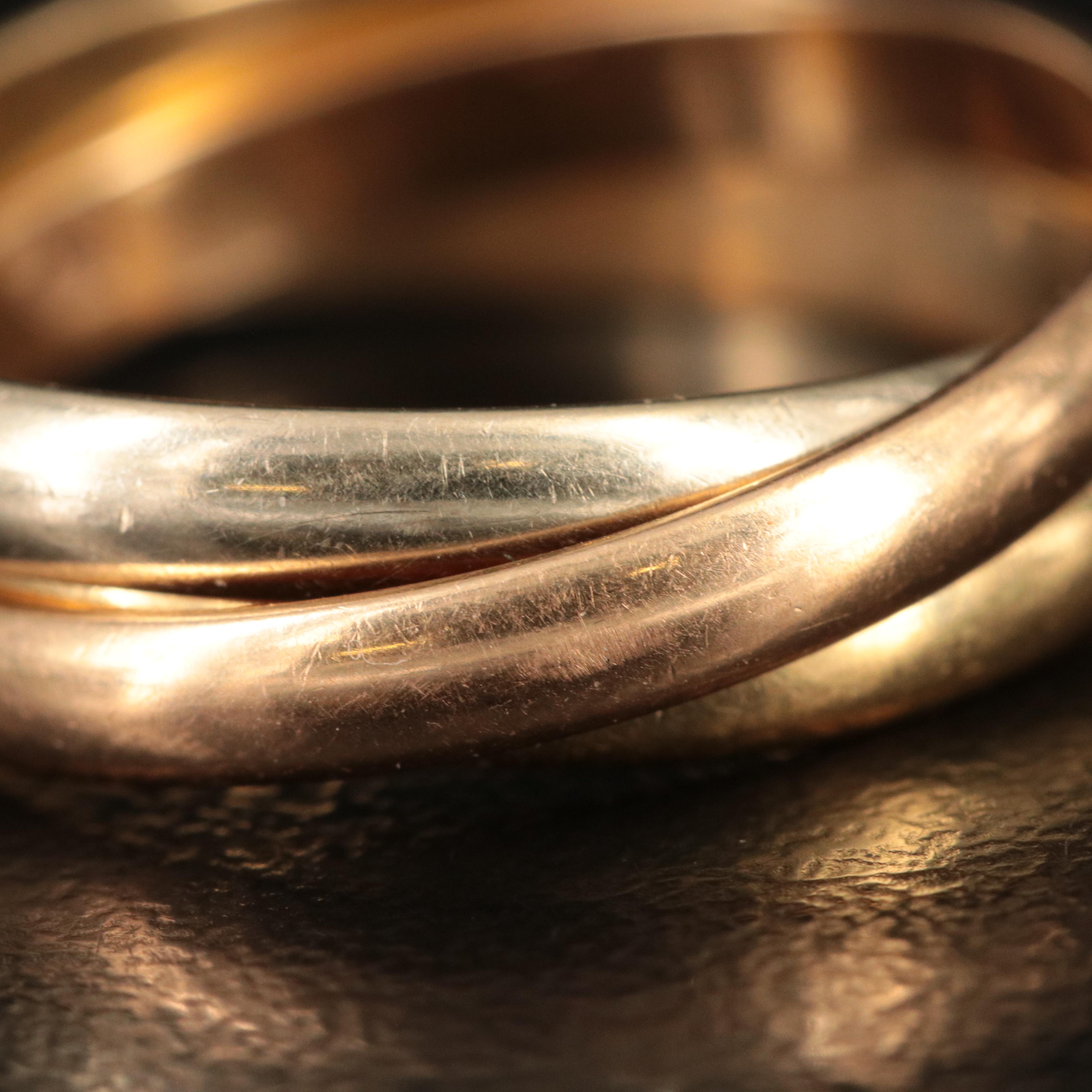 Cartier 18K Tri-Color Trinity Ring | EBTH