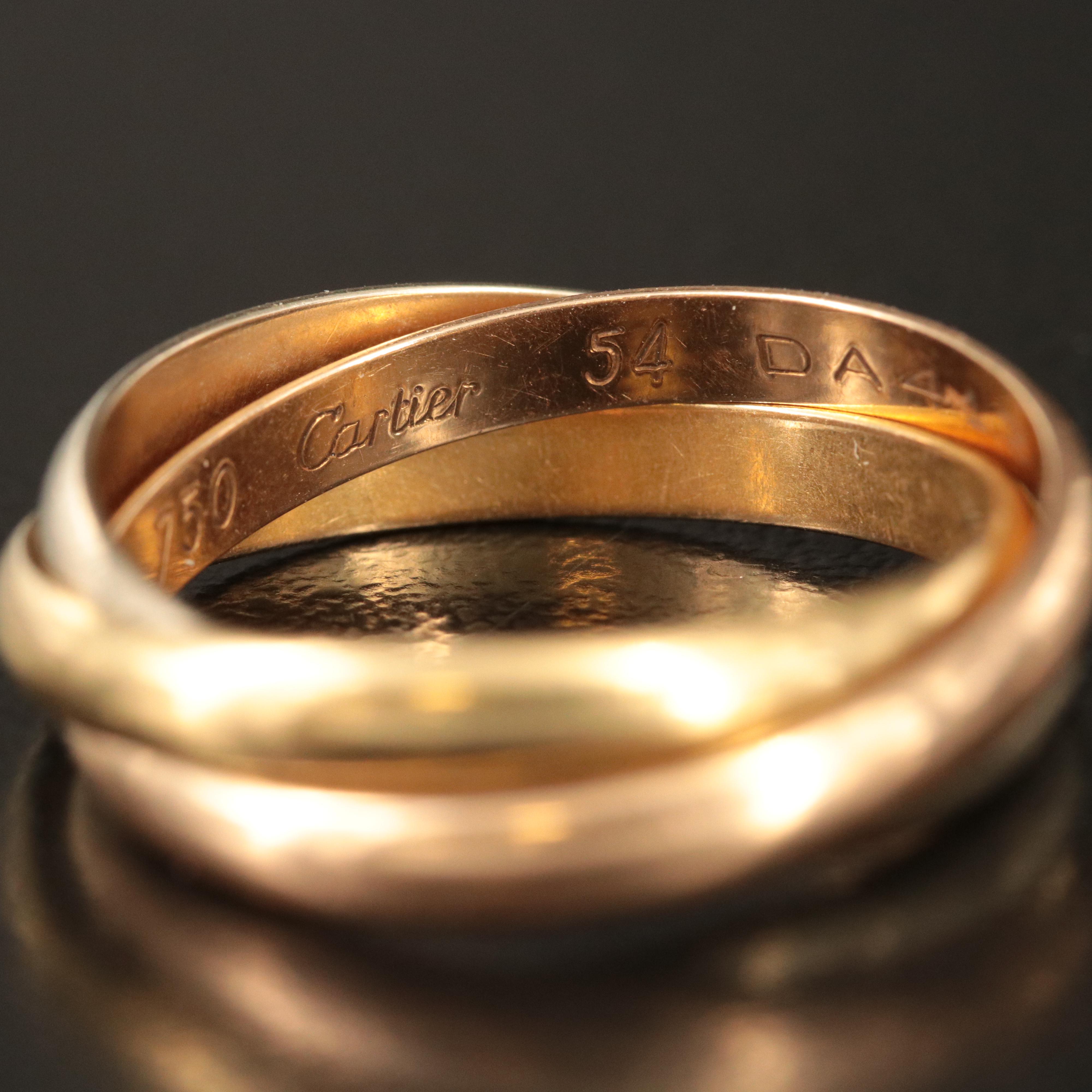 Cartier 18K Tri-Color Trinity Ring | EBTH