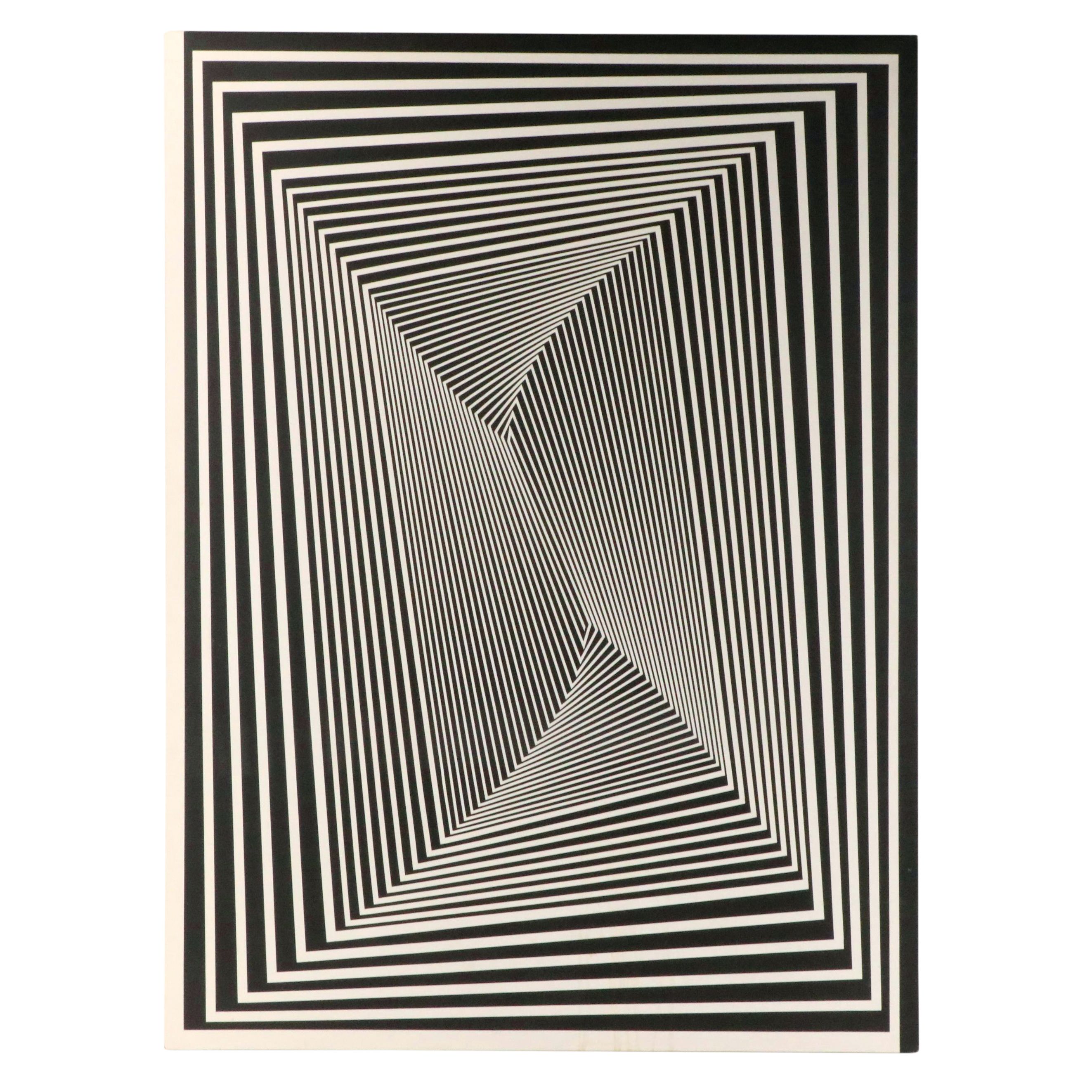Greg Russell Op Art Acrylic Painting "Burn," 2007 | EBTH