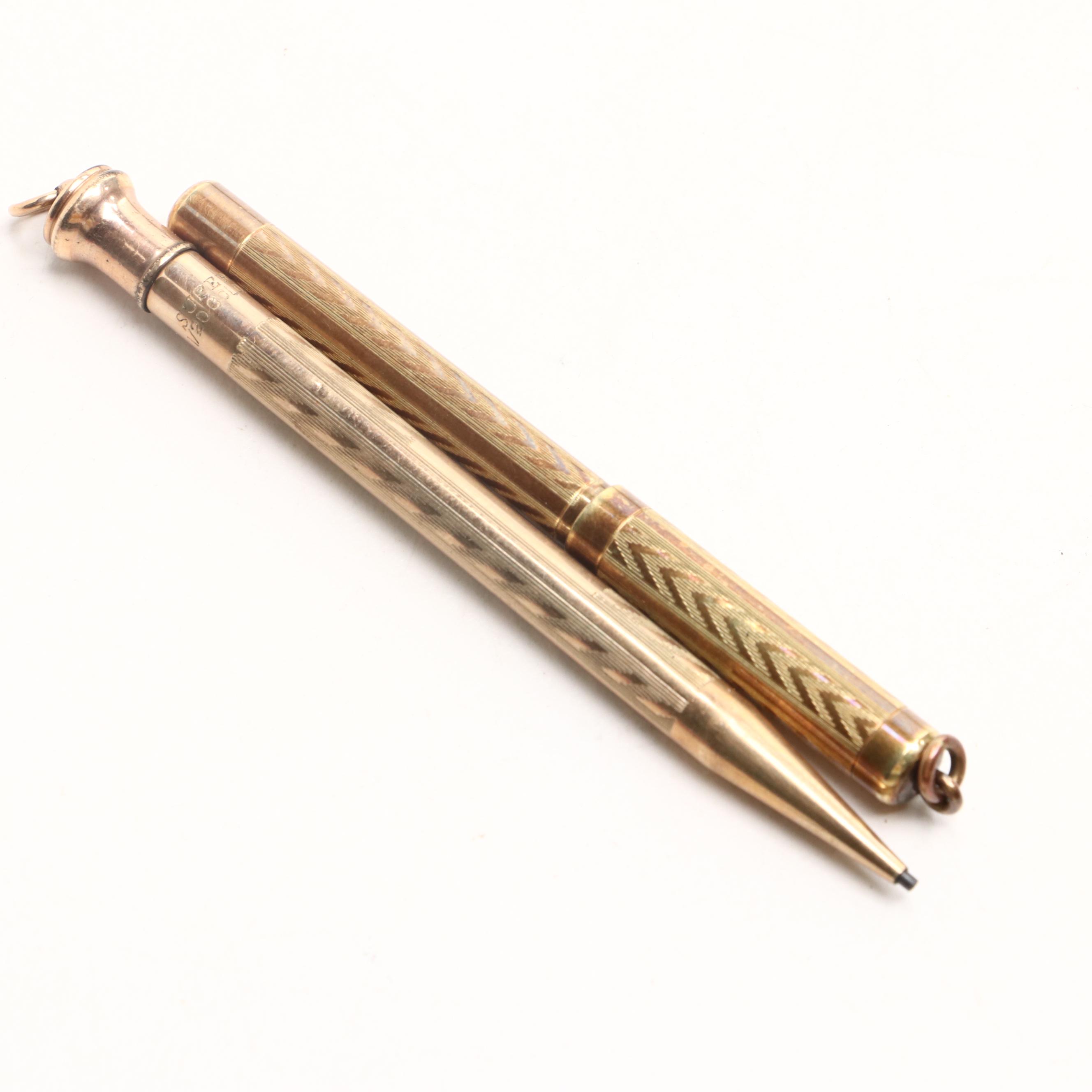 Superite Gold Filled Fountain Pen Set with Other Writing Implements | EBTH