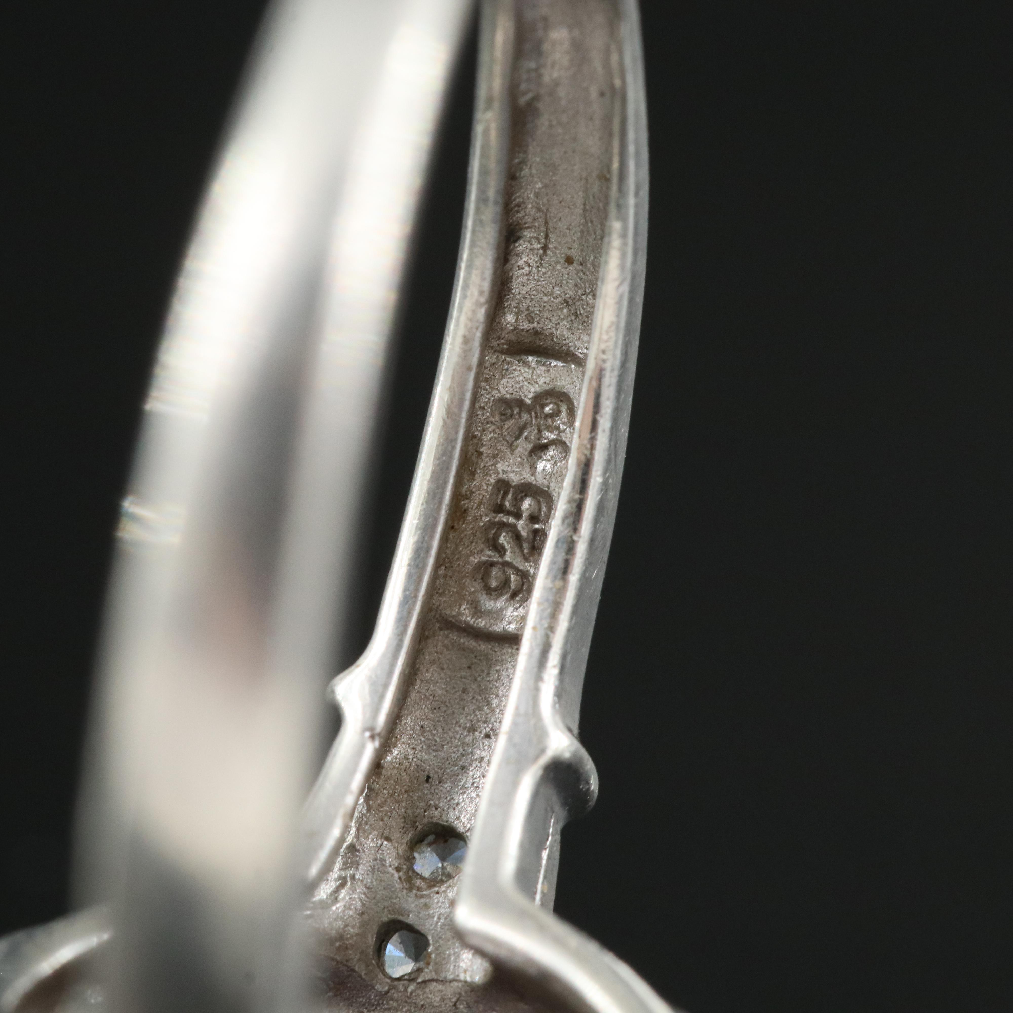 Sterling Color-Change Sapphire and CZ Ring | EBTH