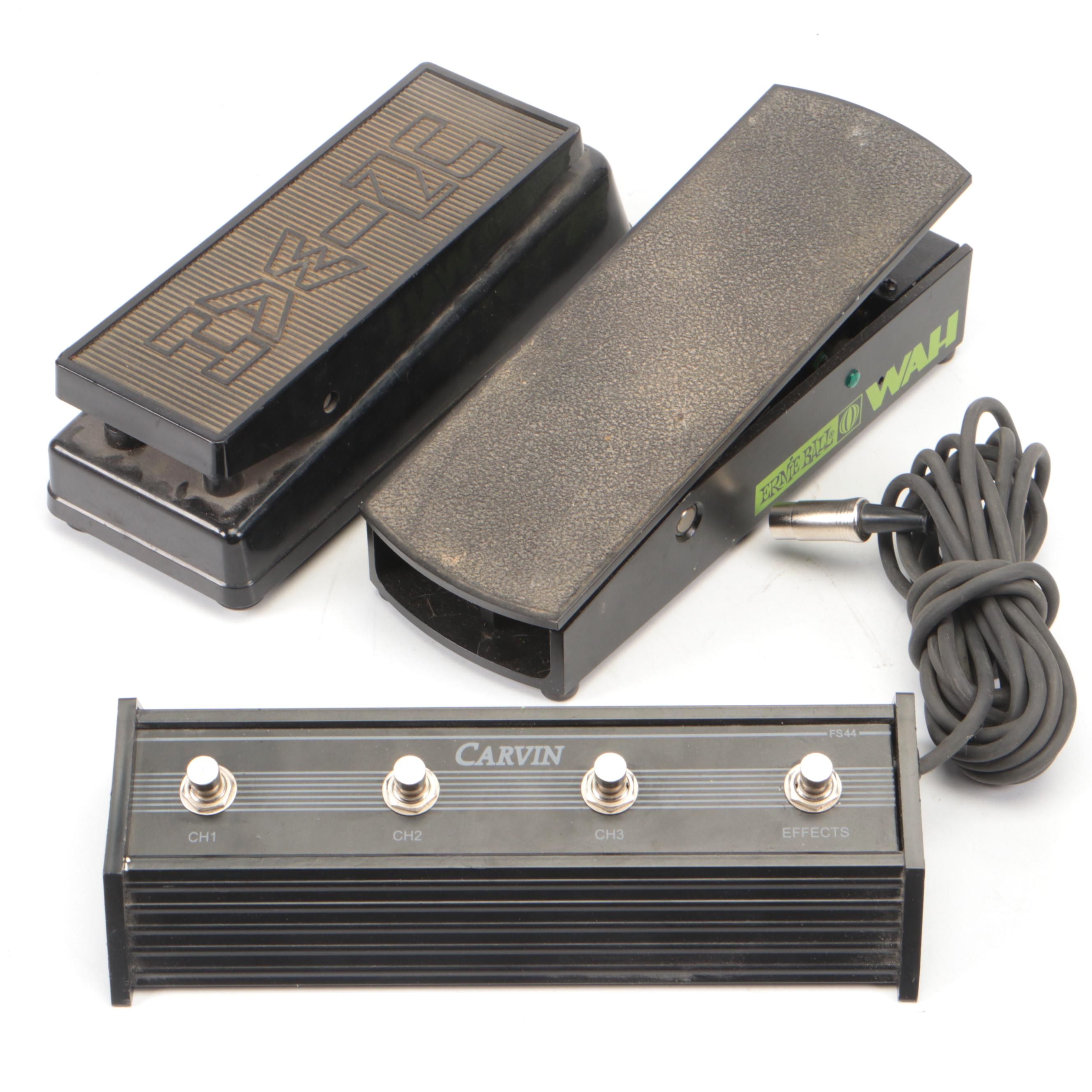 Ernie Ball Wah Pedal, Un-Wah Pedal and Carvin FS44 Footswitch | EBTH