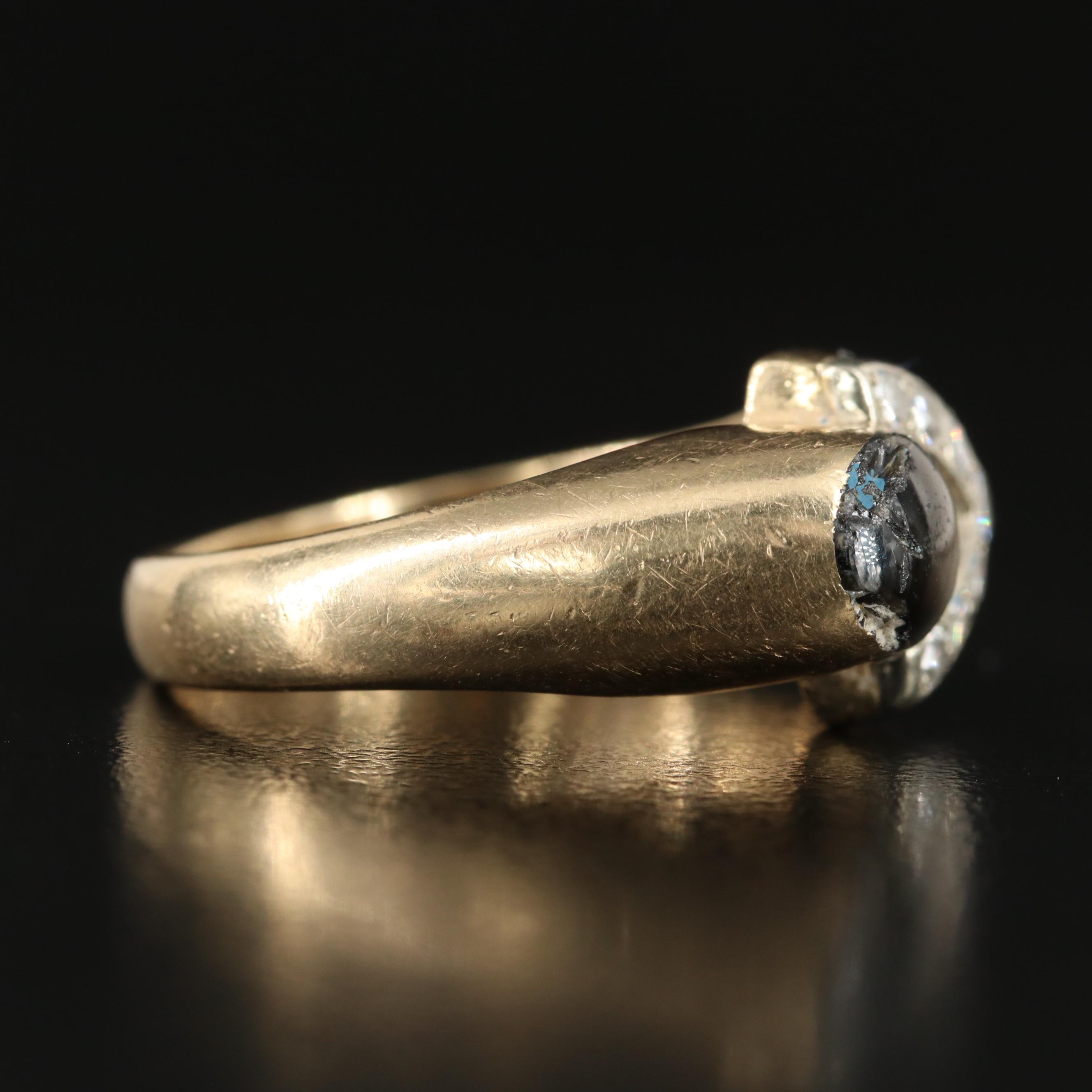 14K Star Sapphire and Diamond Ring | EBTH