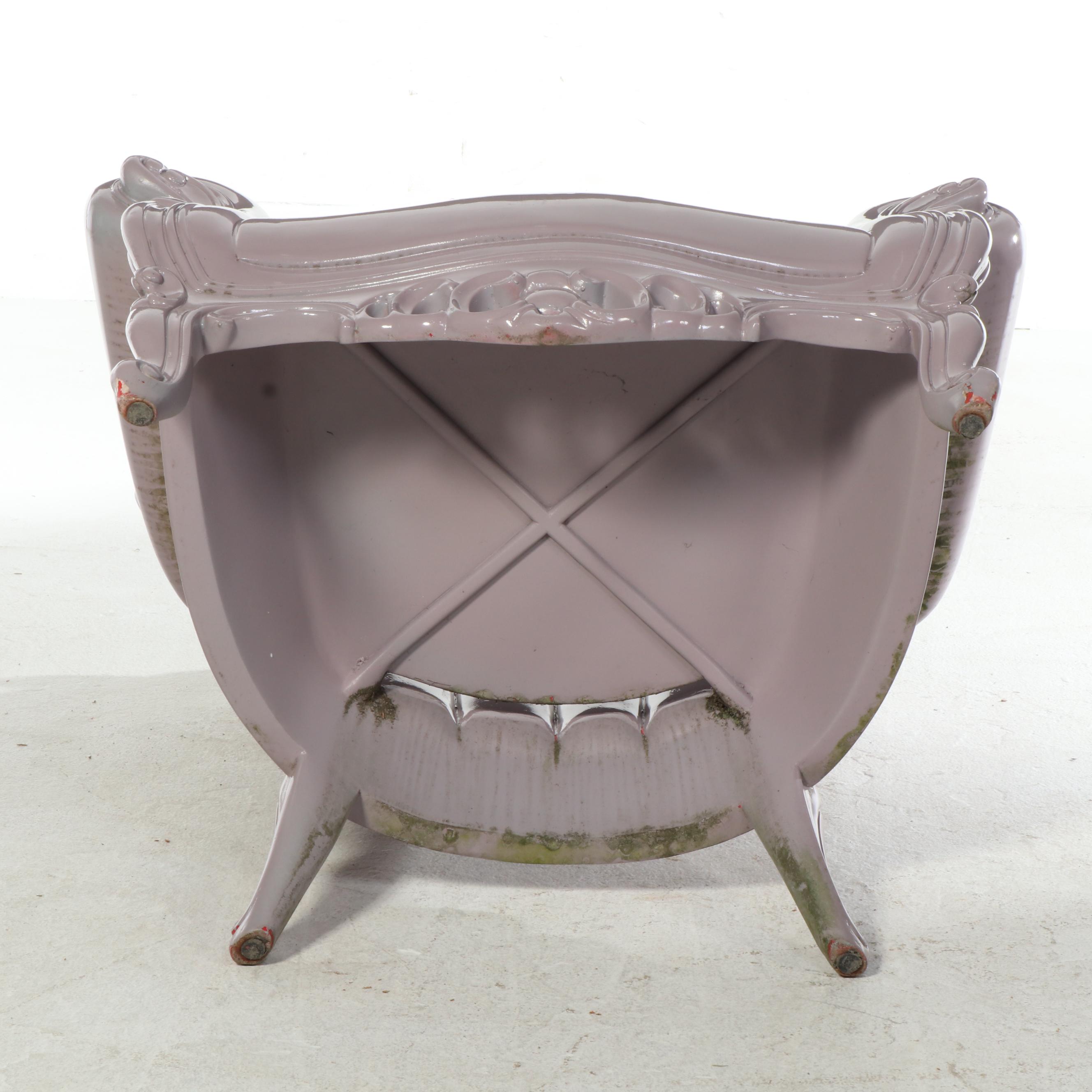 Molded Plastic Rococo Style Wingback Chair | EBTH