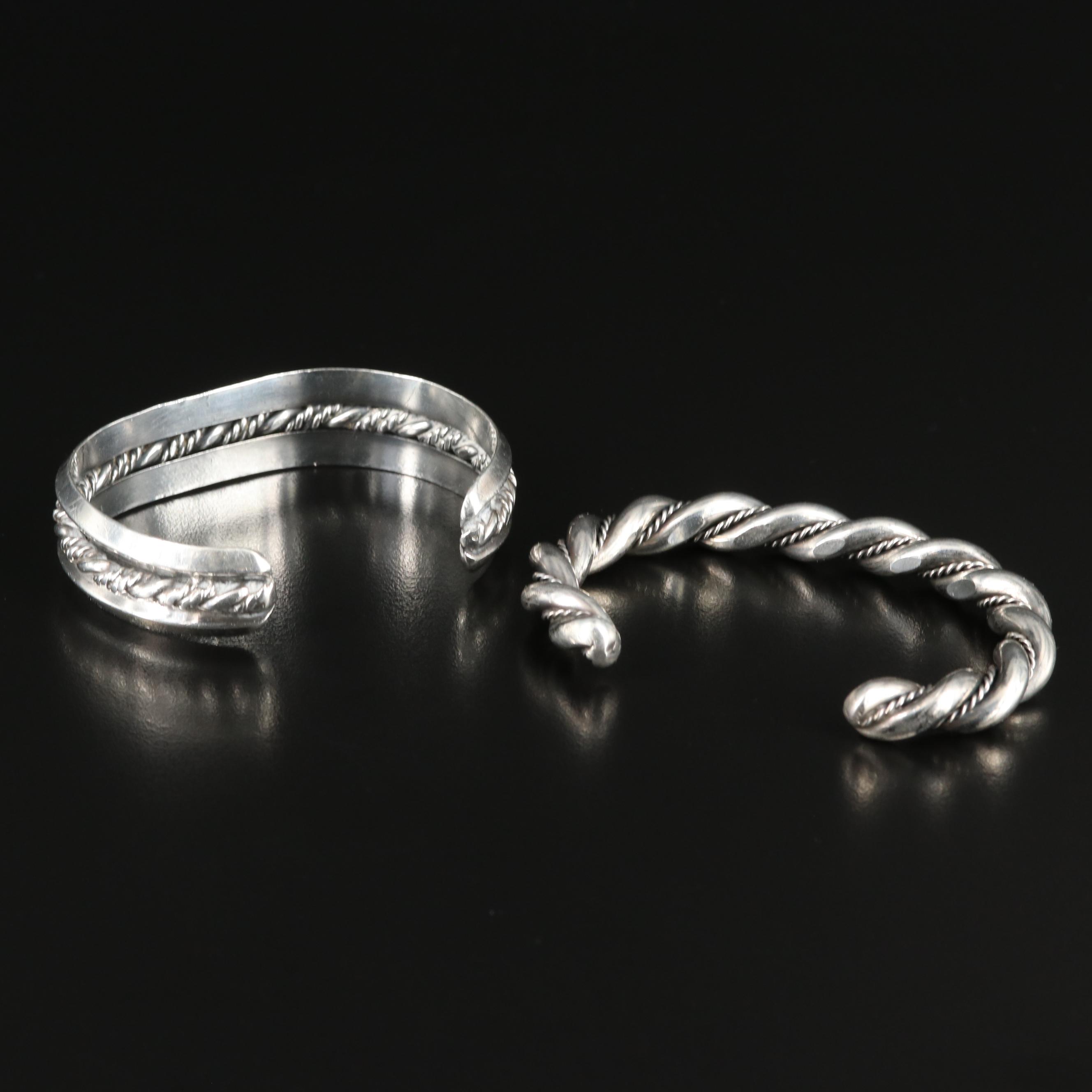 Sterling Twisted Cuff Bracelets | EBTH