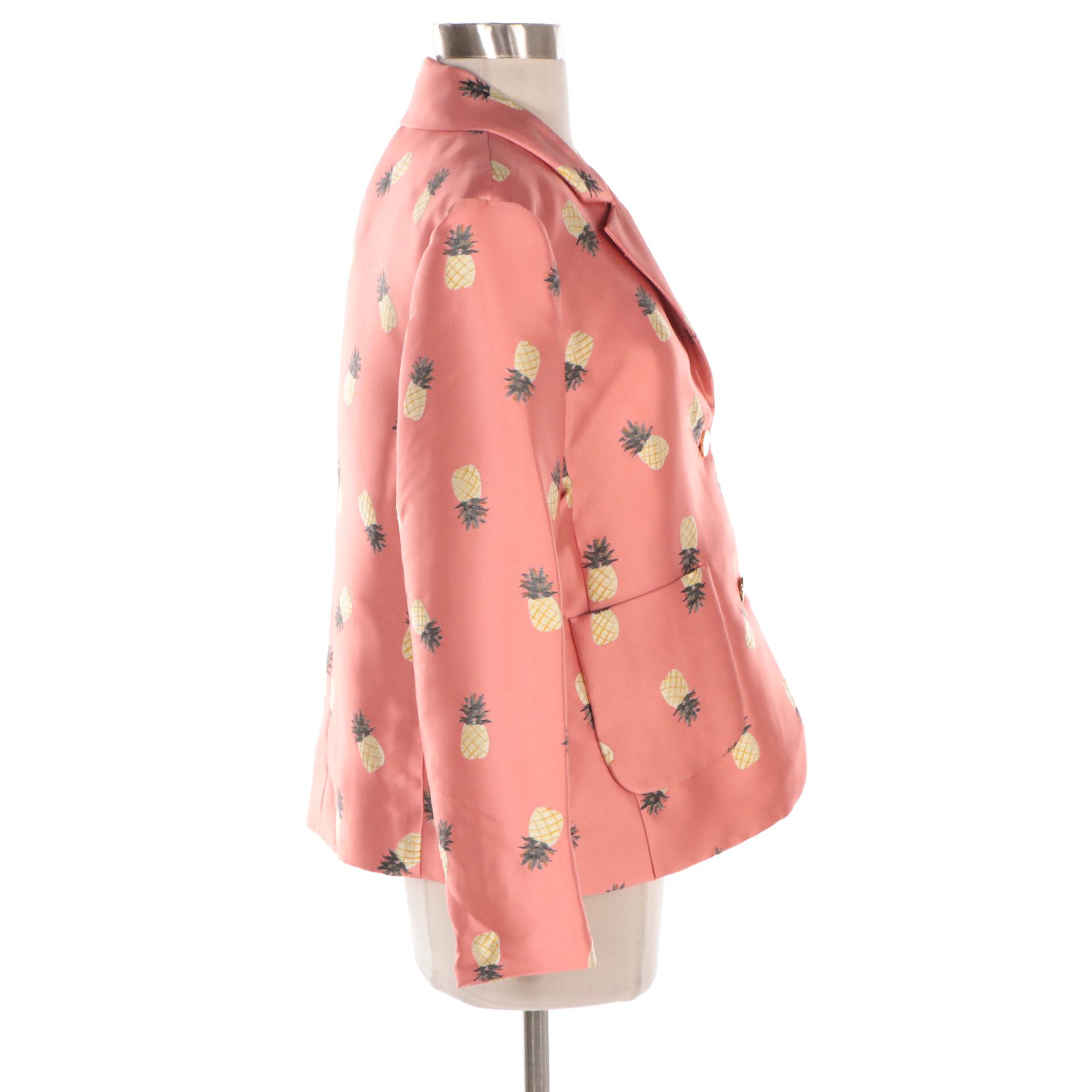 Kate Spade Pineapple Motif Jacquard Jacket | EBTH