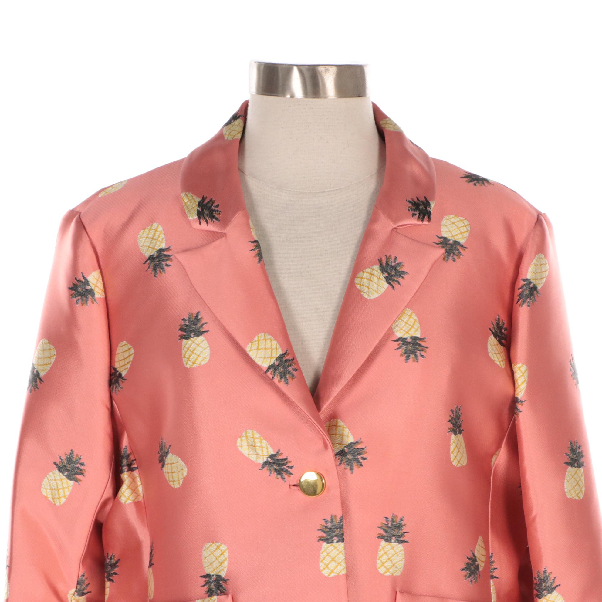 Kate Spade Pineapple Motif Jacquard Jacket | EBTH