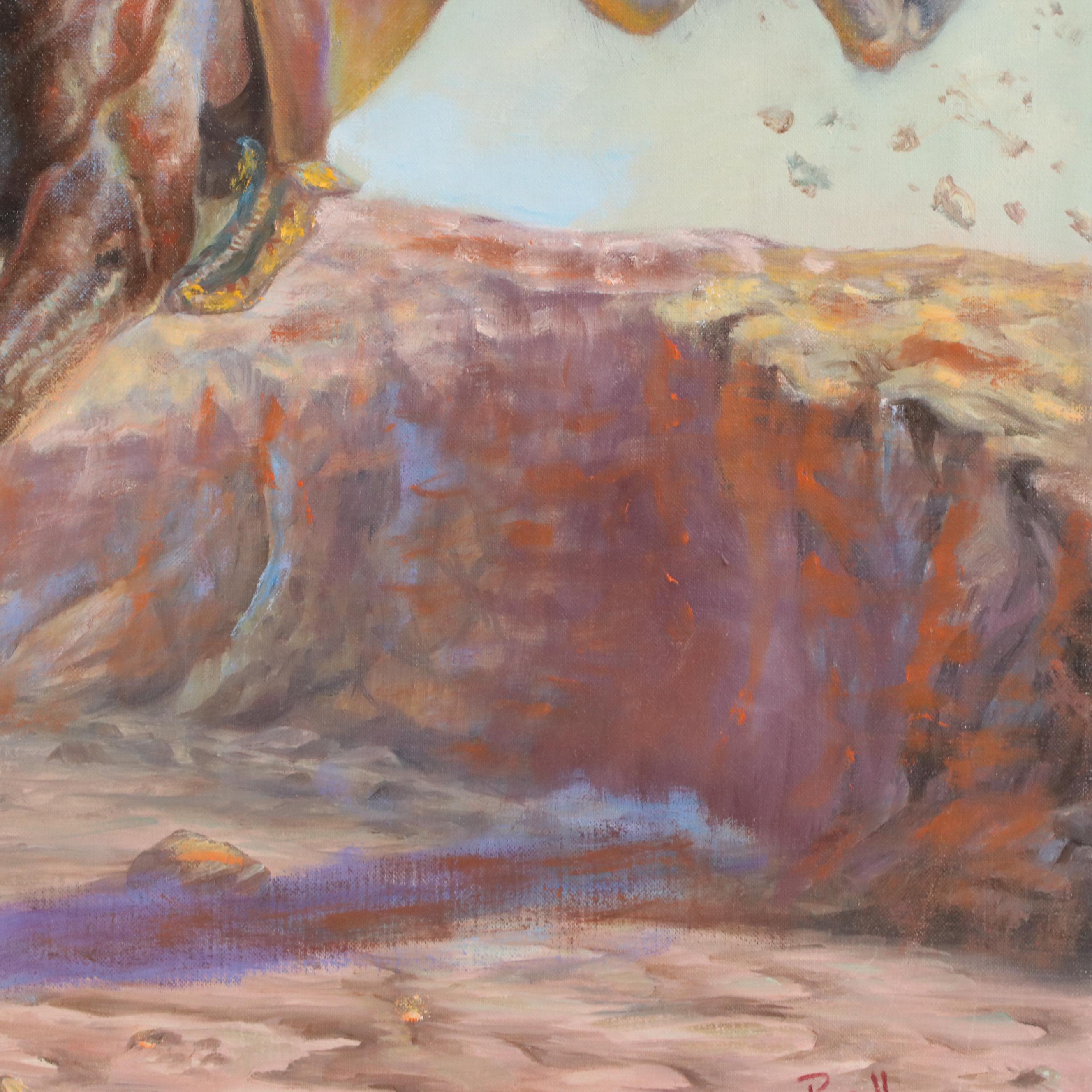 Gregory Perillo Western Genre Oil Painting, 21st Century | EBTH