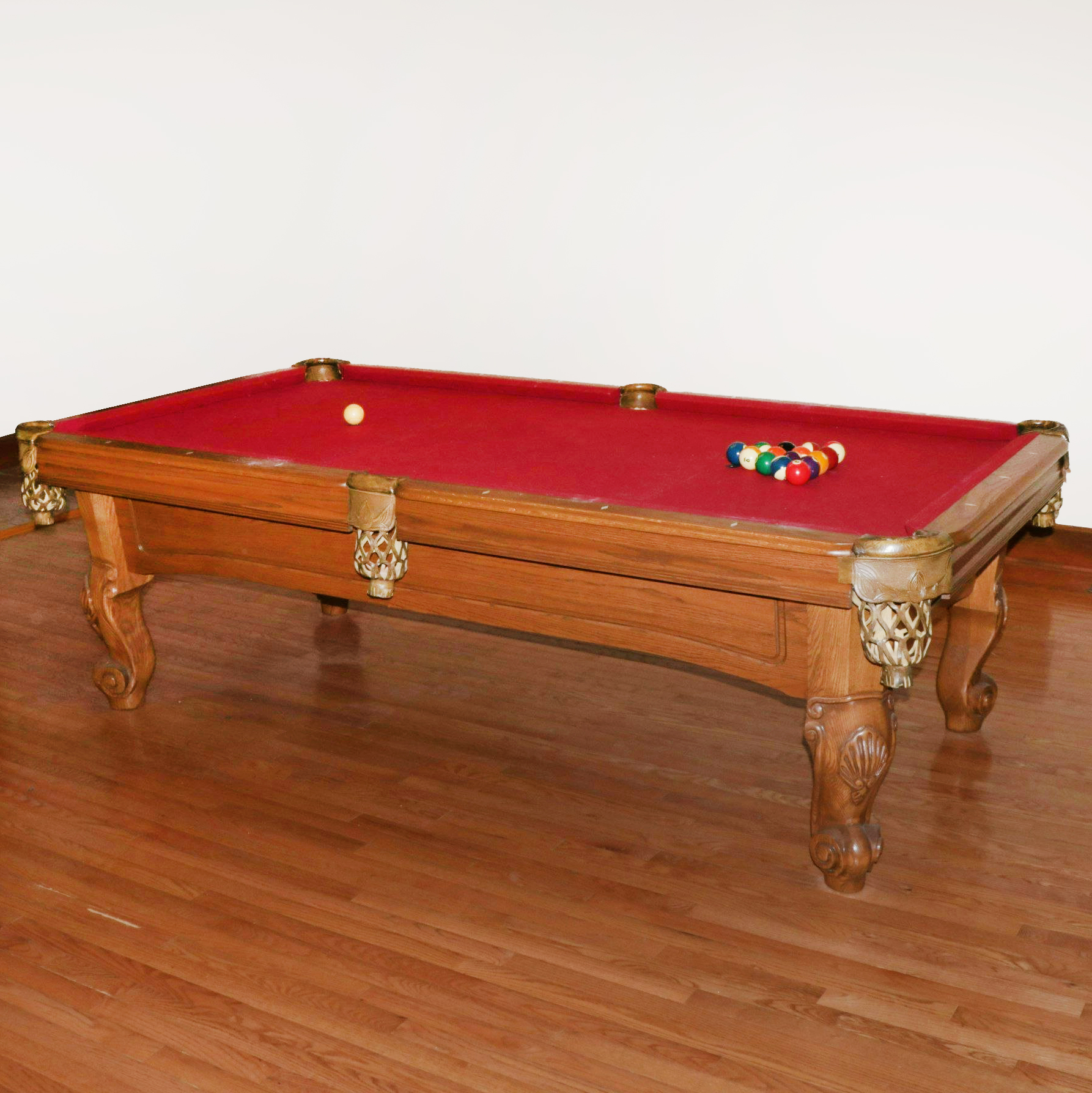 French Provincial Style Oak Pool Table | EBTH