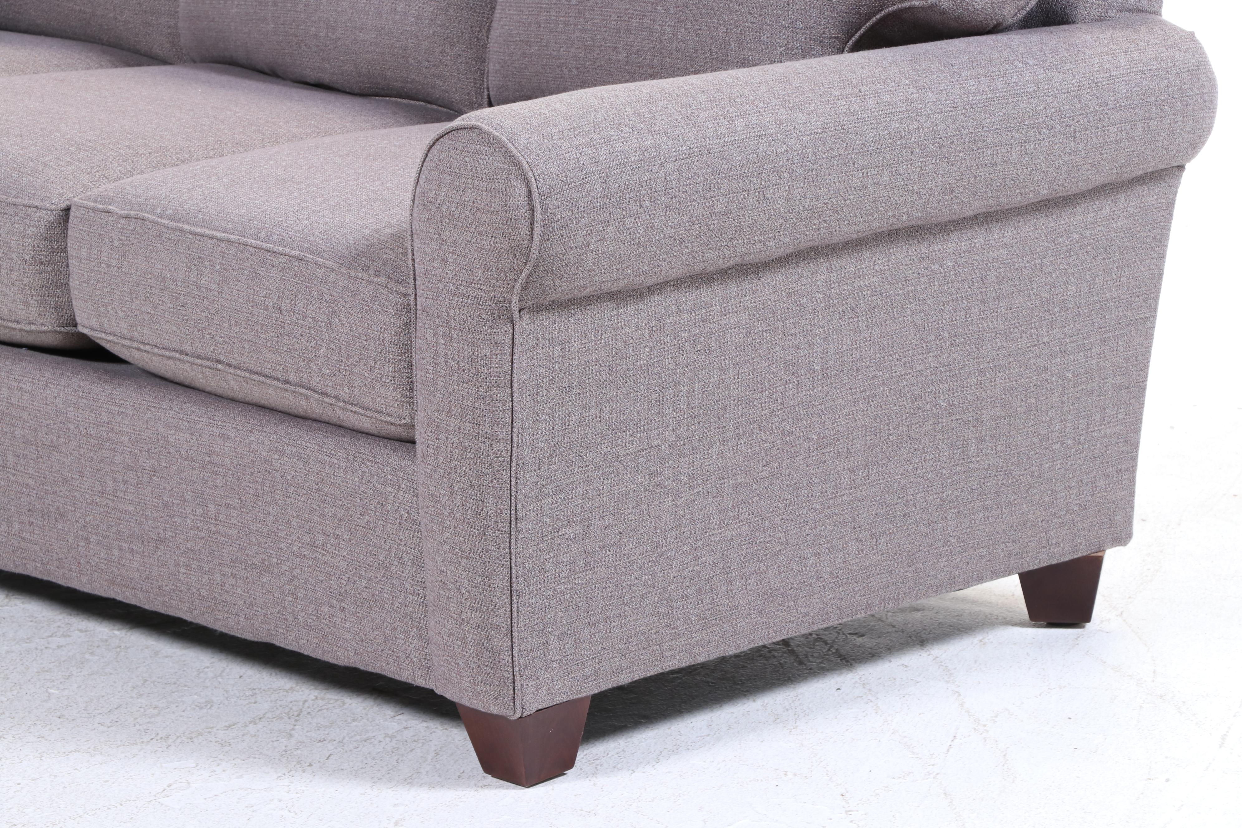 Bassett Custom-Upholstered Roll-Arm Sofa | EBTH