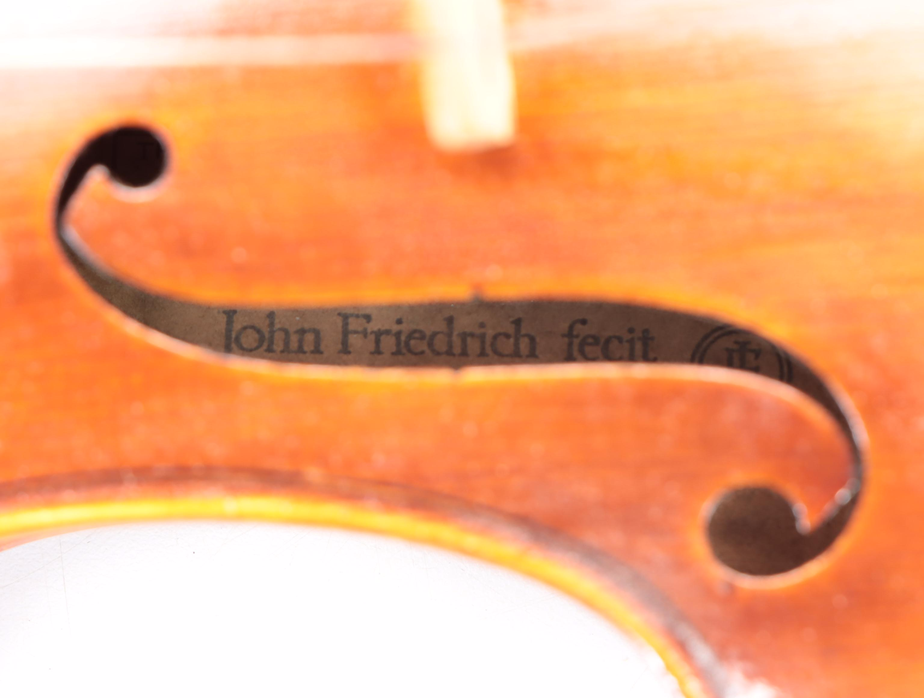 John Friedrich Violin with Alligator Skin Hardshell Case, 1903 ...