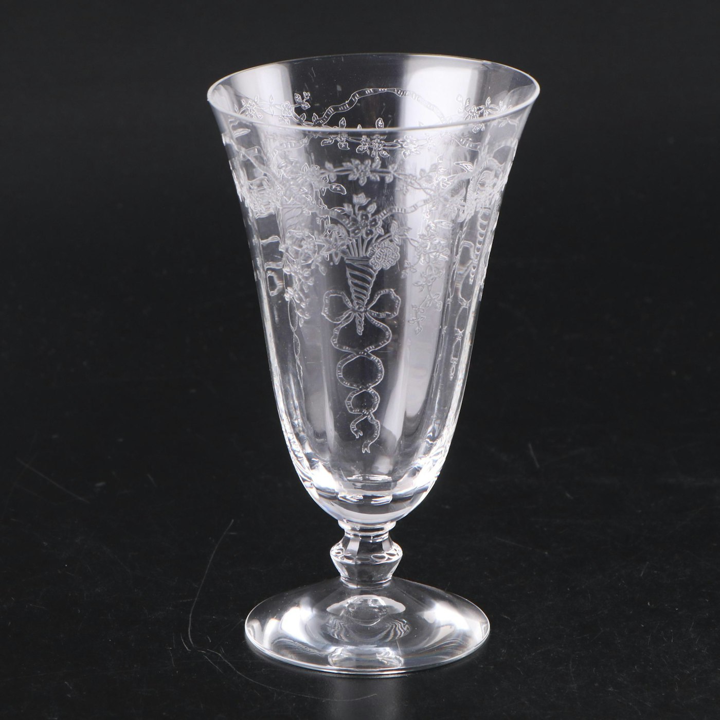 Fostoria Corsage Etched Glass Stemware 1935 1959 Ebth
