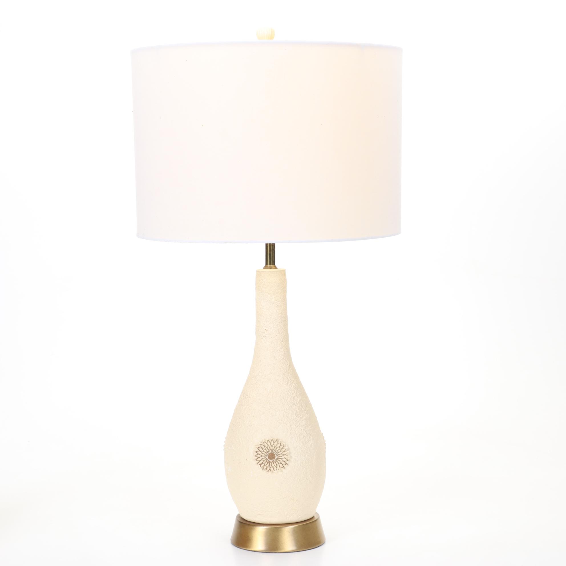Atomic Style Mid Century Modern Textured Table Lamp With Shade and More ...