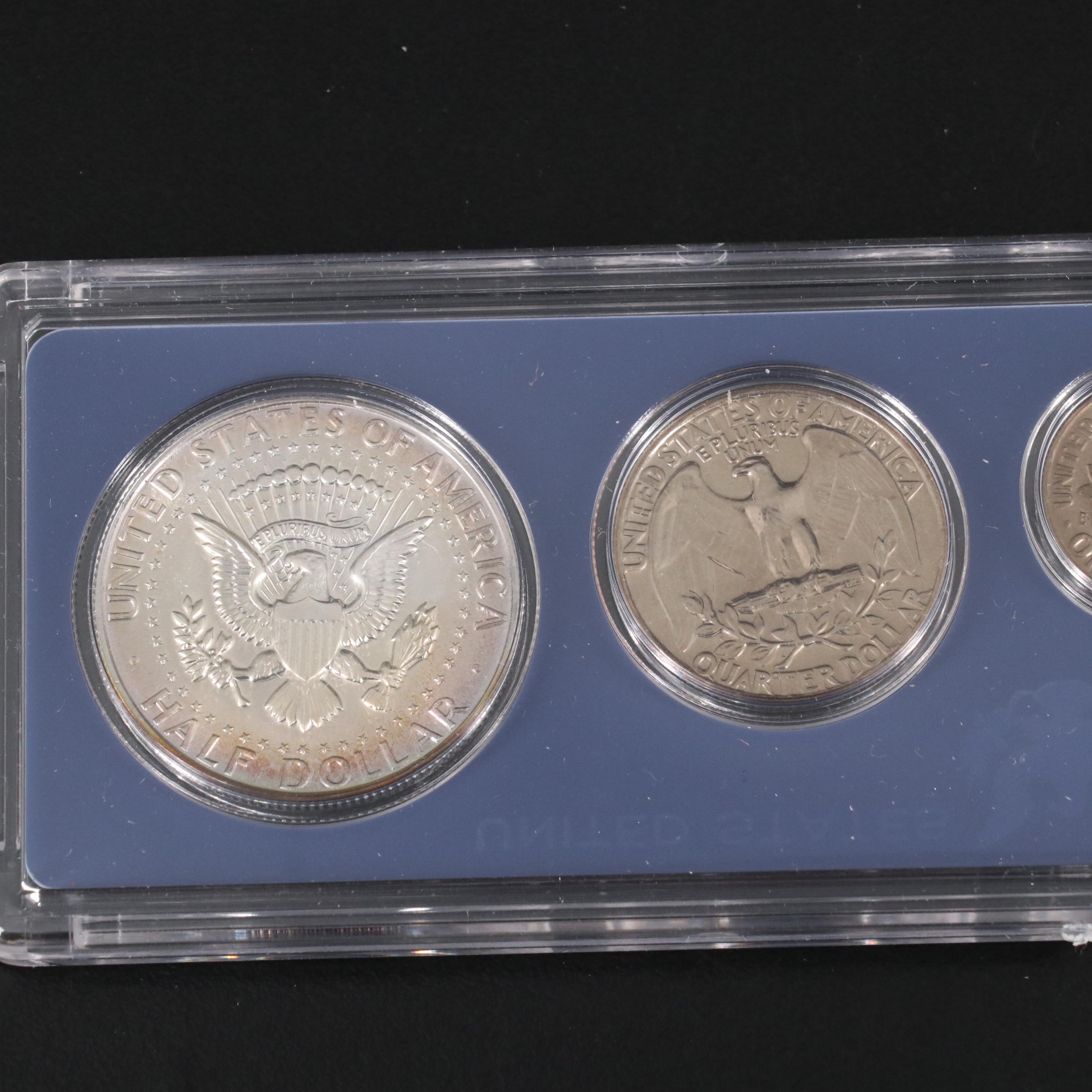 Group of Ten 1966 Special Mint Sets Each with a 40% Silver Kennedy Half ...