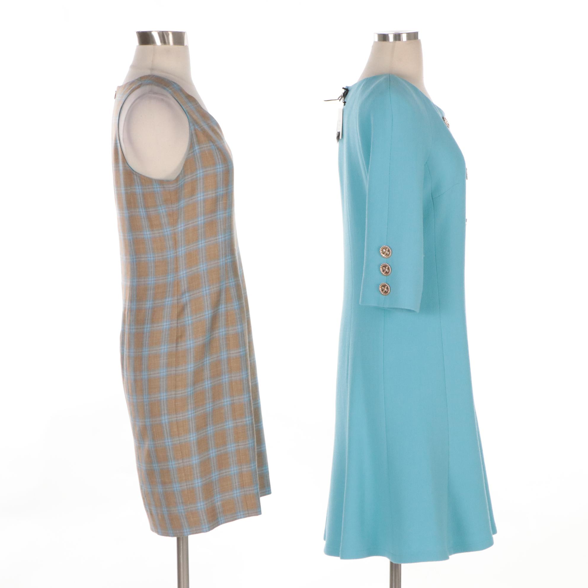 Edward Achour Paris Double-Breasted Dress and Diane Firsten Sleeveless ...