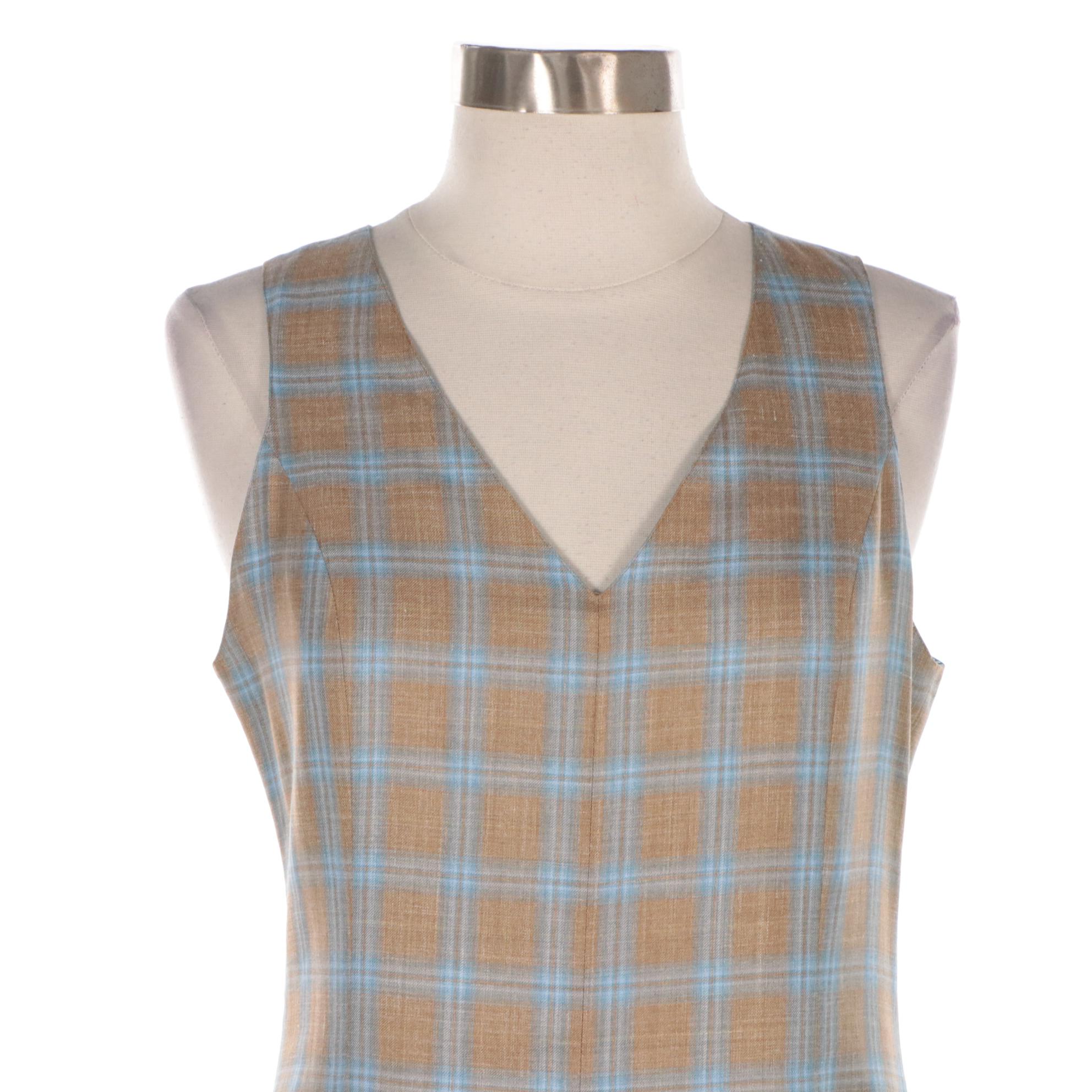 Edward Achour Paris Double-Breasted Dress and Diane Firsten Sleeveless ...