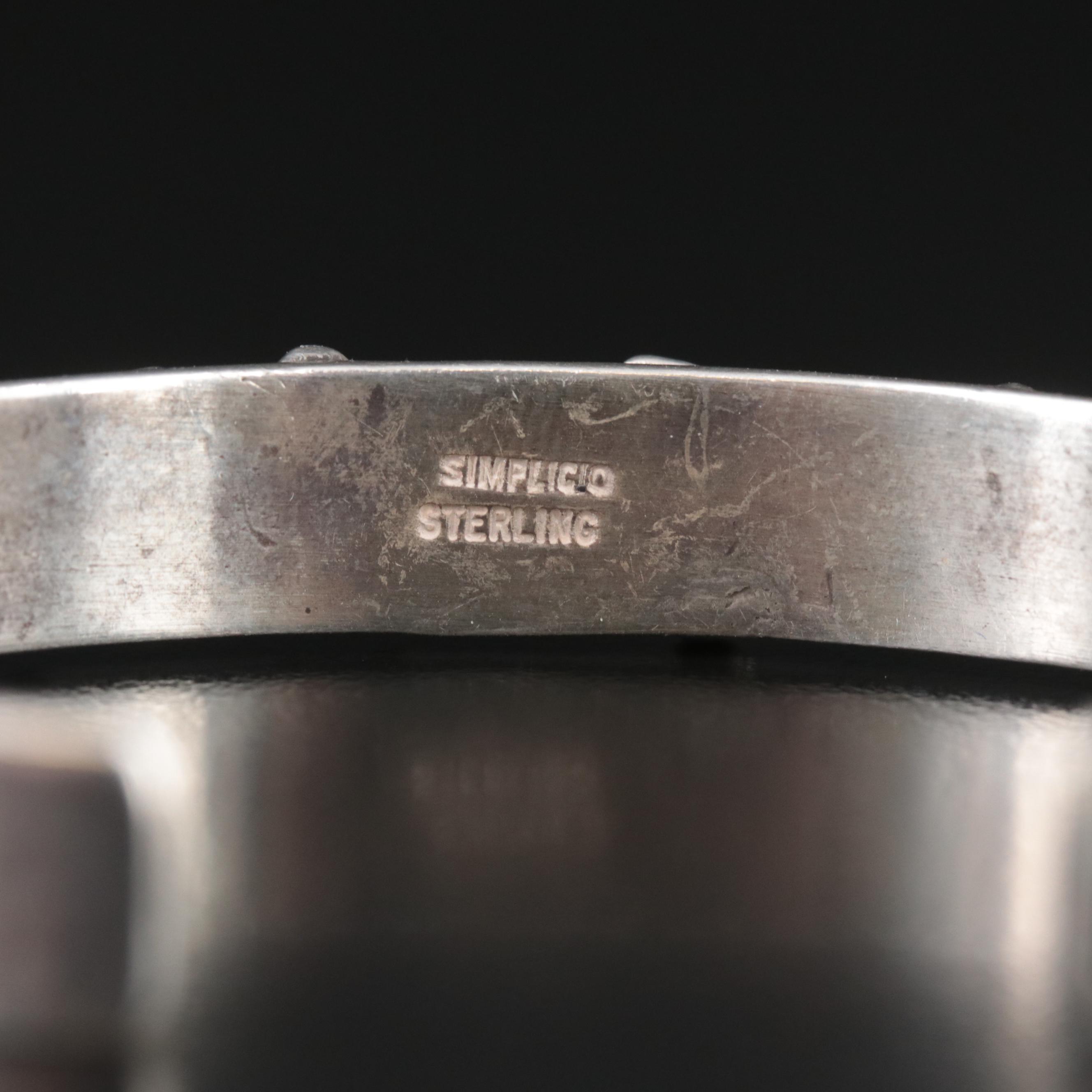 Dan Simplicio Zuni Sterling Coral Cuff Bracelet | EBTH