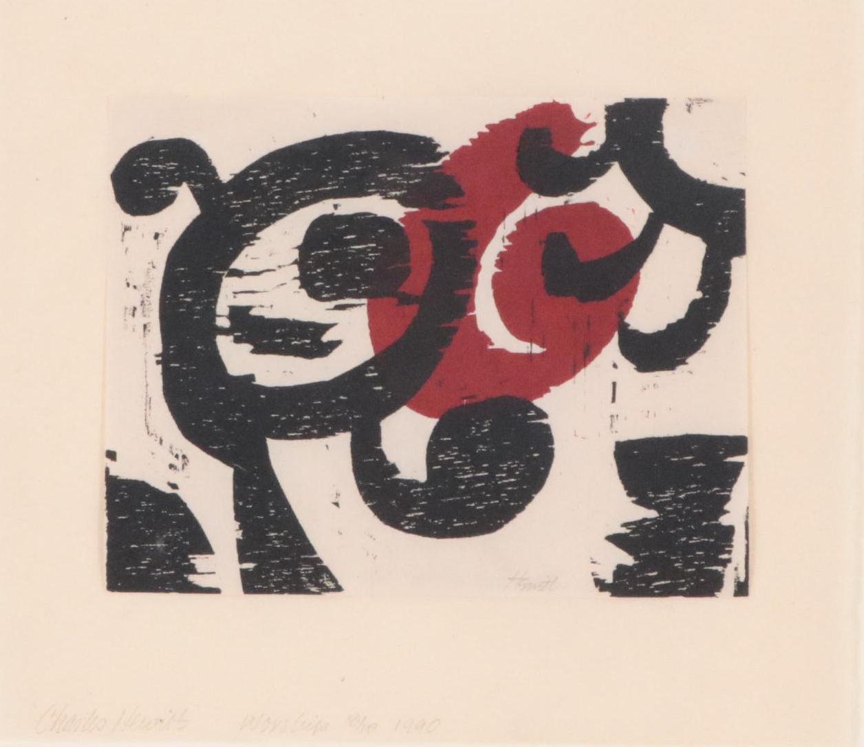 Charles Hewitt Woodcut "Worship," 1990 | EBTH
