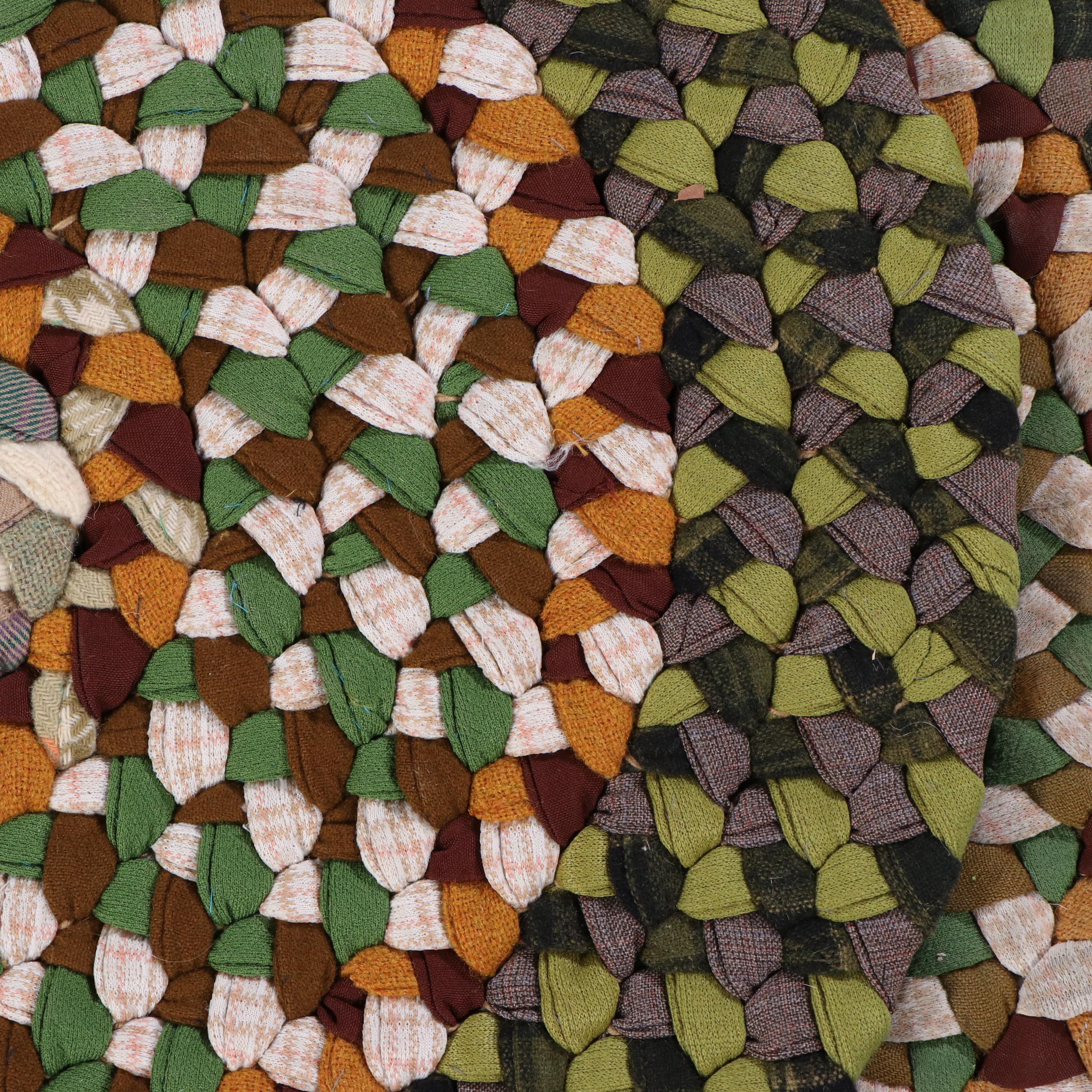 Three Handmade Heart-Shaped Braided Accent Rugs | EBTH