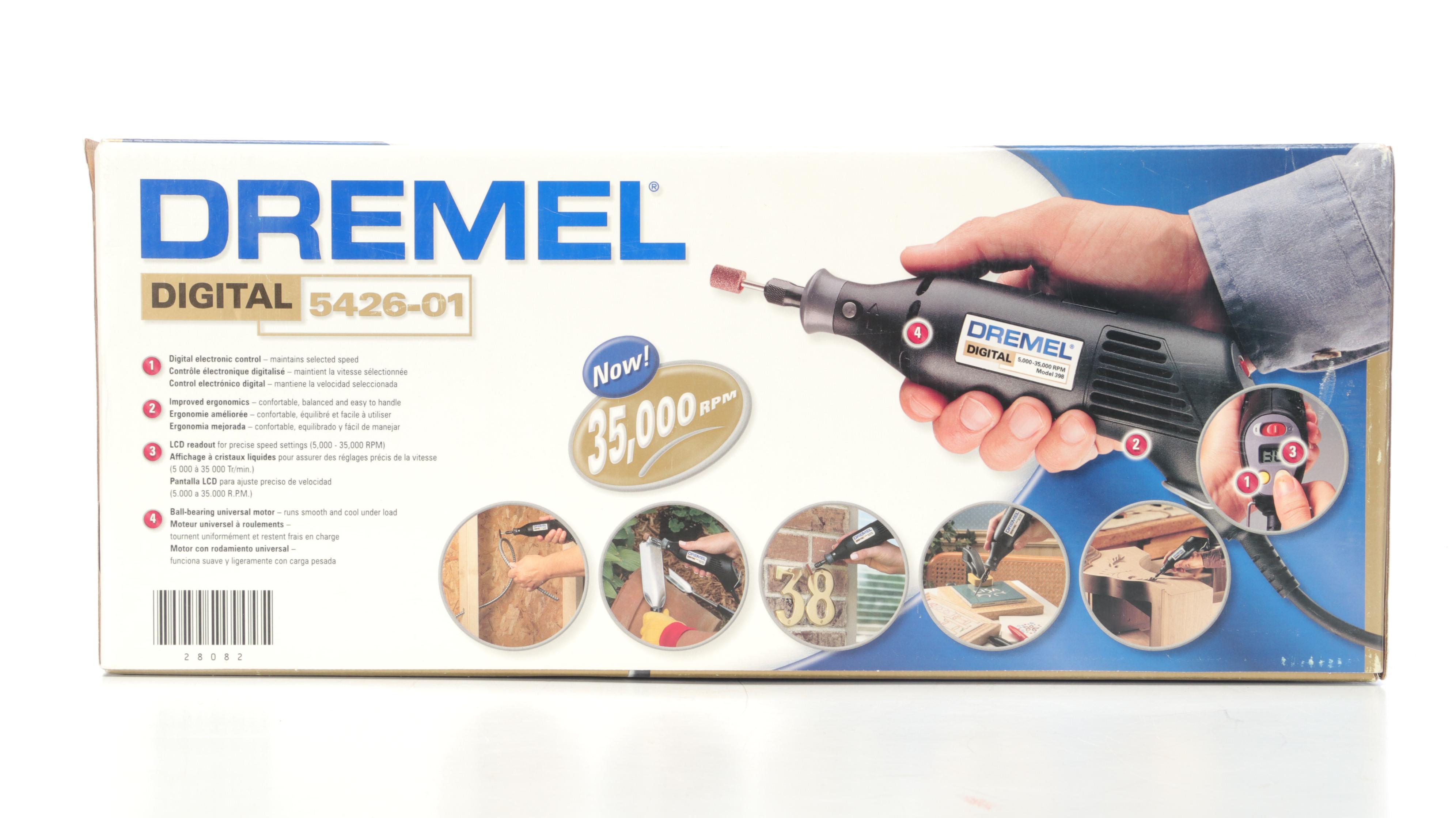 Dremel Digital High Speed Rotary Tool With Heads, Case, Craftsman Drill ...