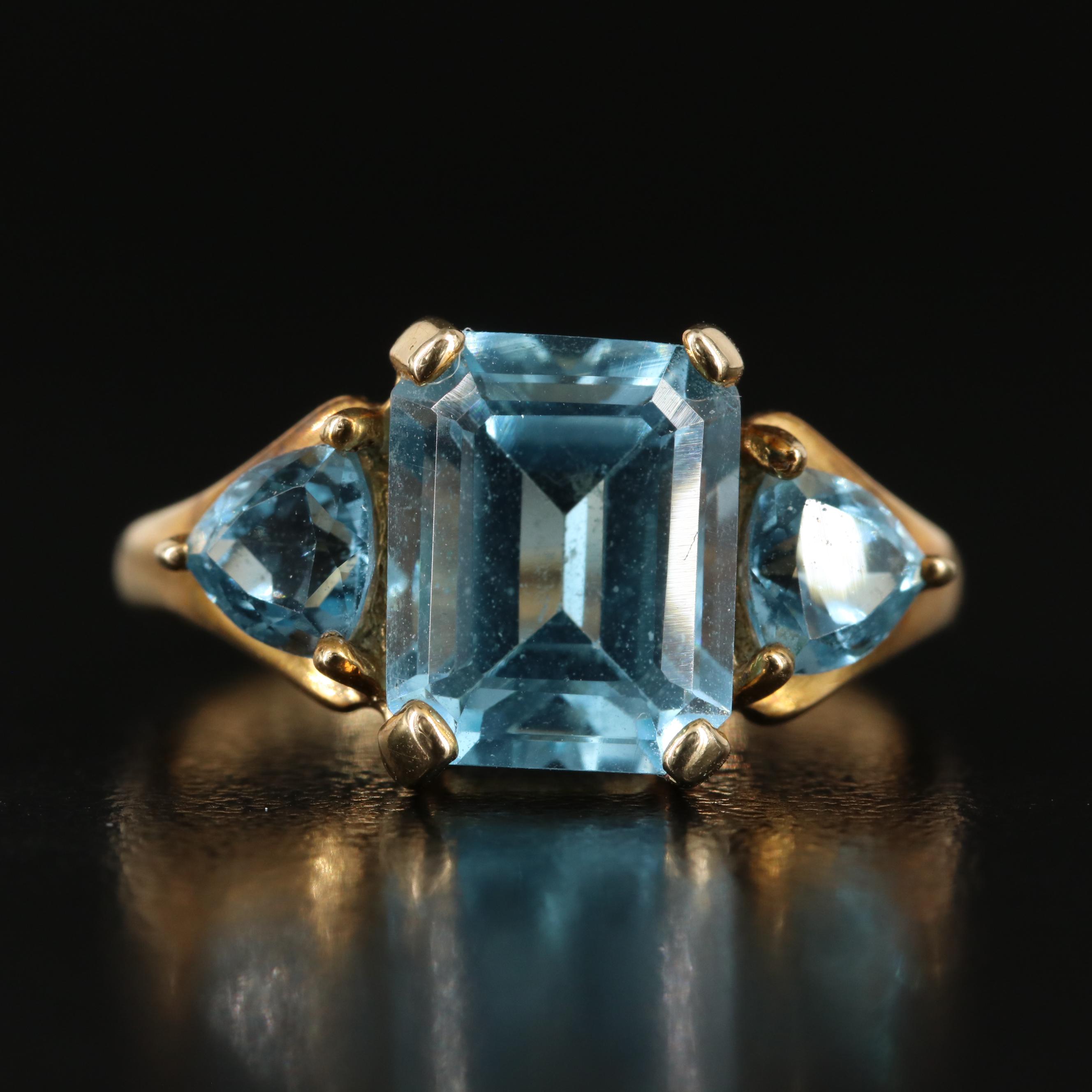 10K Sky Blue Topaz Ring | EBTH