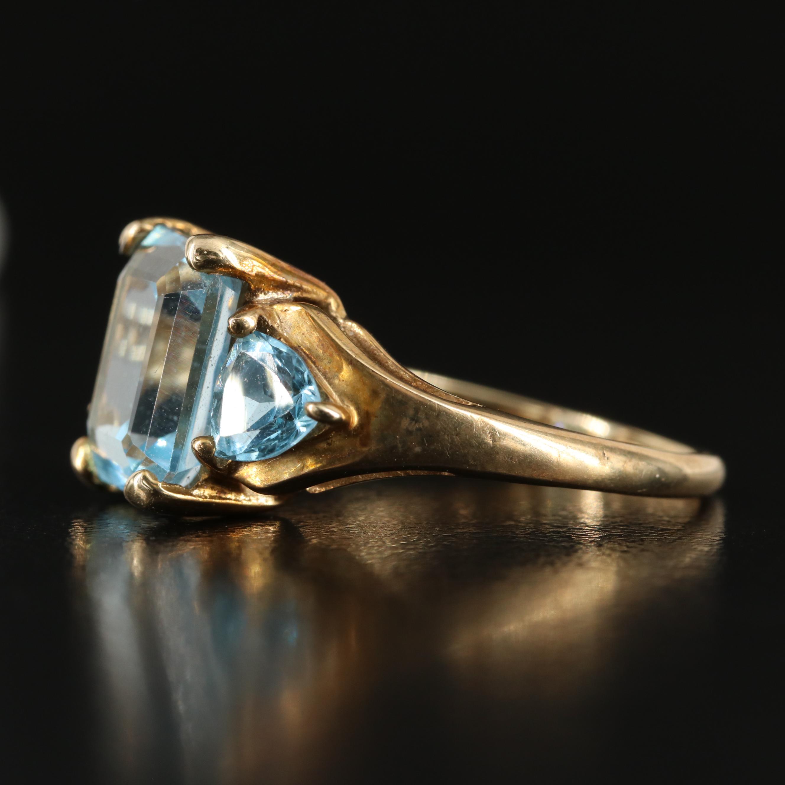 10K Sky Blue Topaz Ring | EBTH