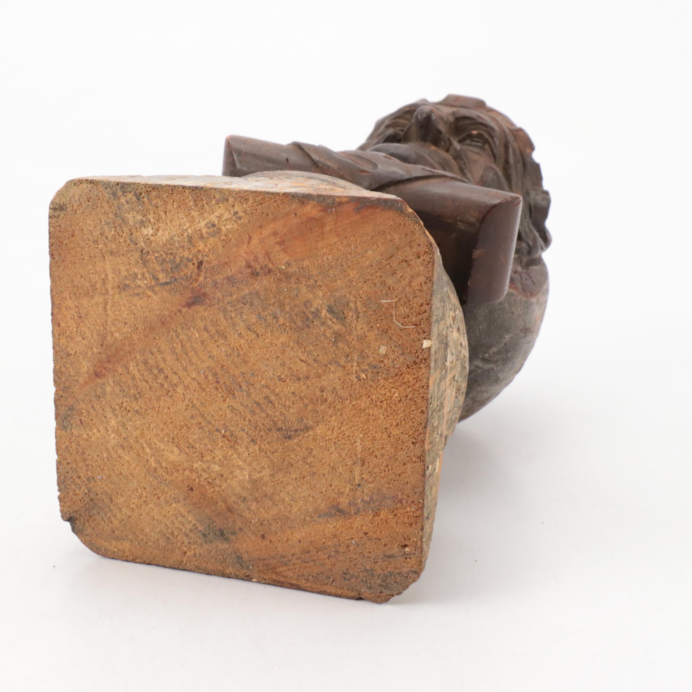 Continental Newel Post Carving, 19th Century | EBTH