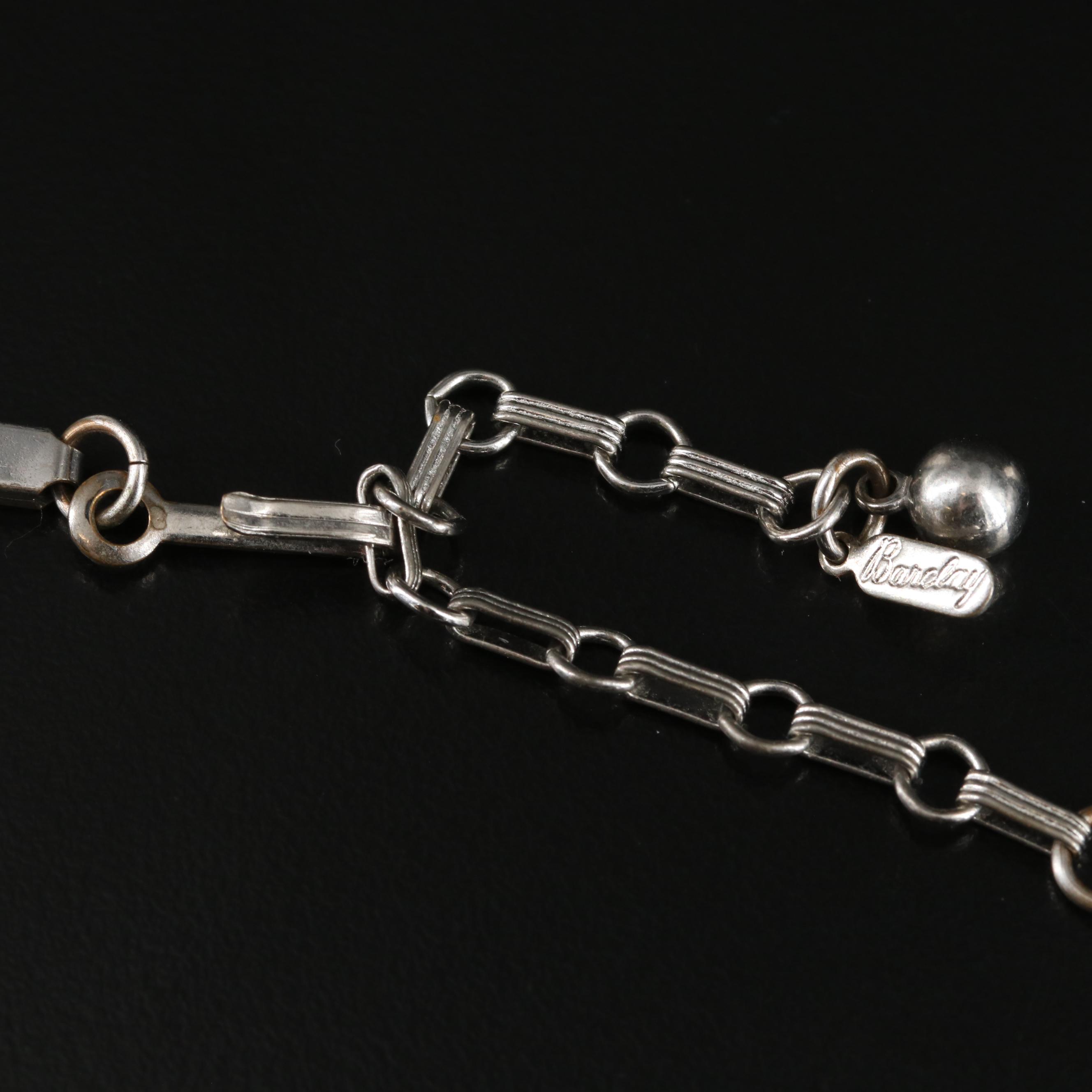 1950s Barclay Rhinestone Negligee Necklace | EBTH