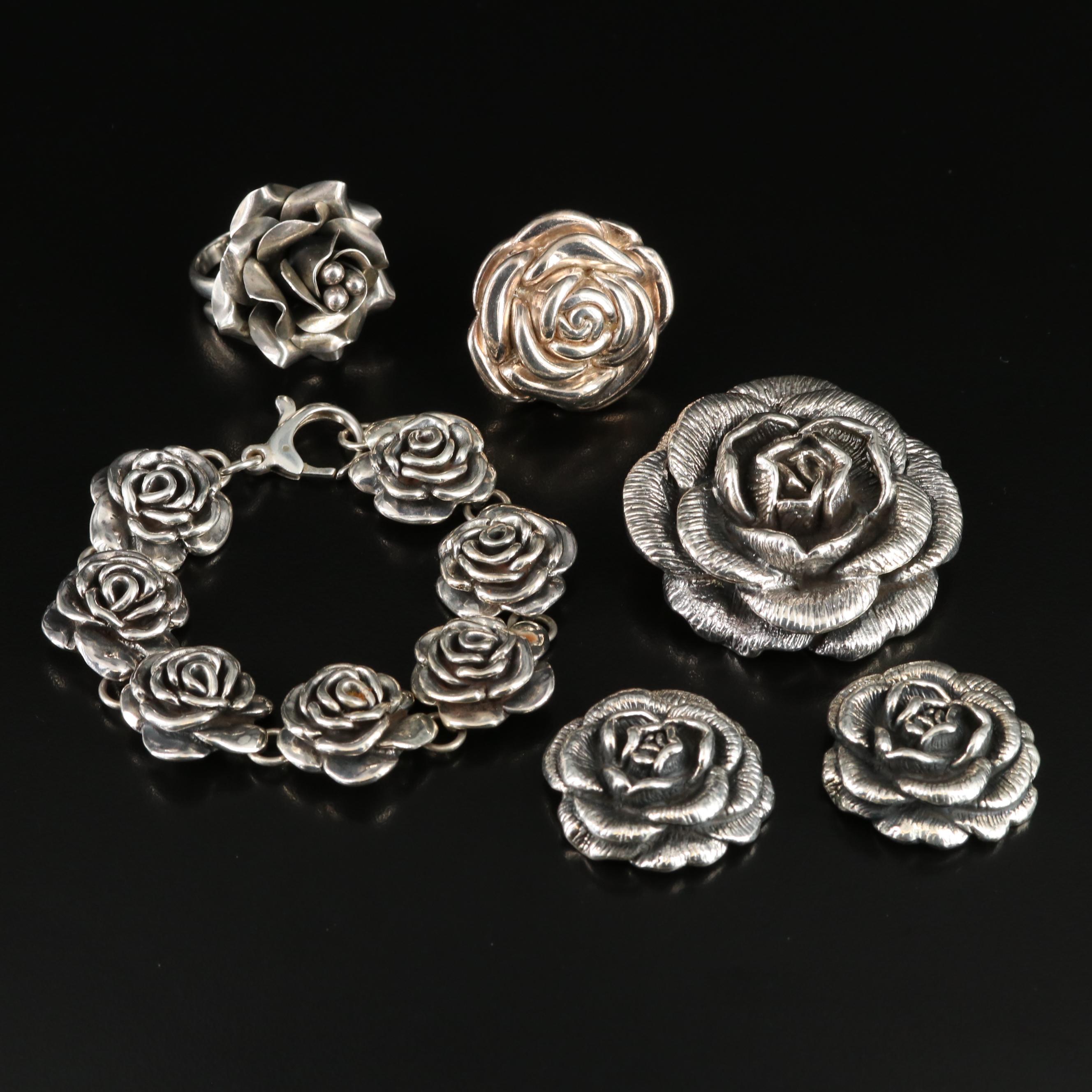 Sterling Rose Themed Jewelry | EBTH