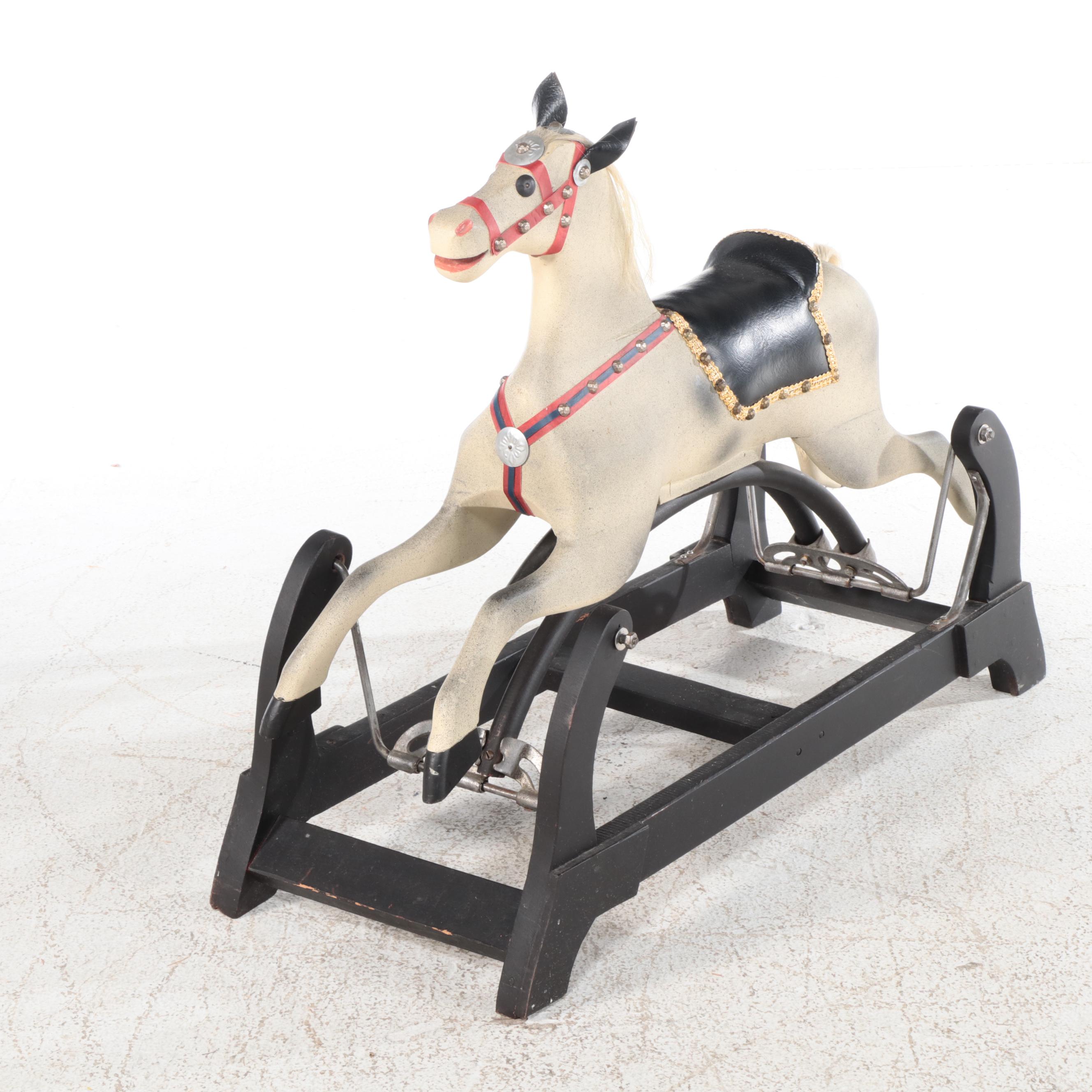 Victorian Style Wooden Platform Rocking Horse | EBTH
